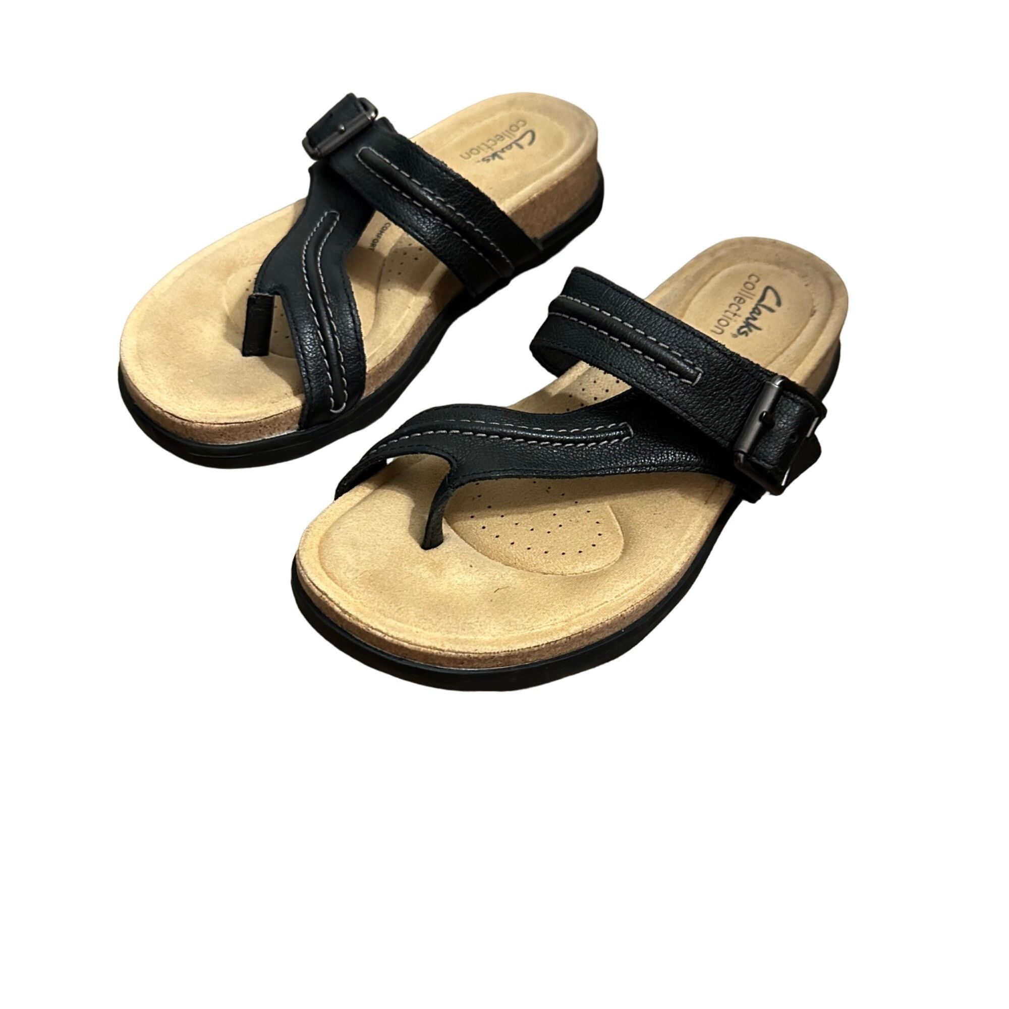 Clarks Clarks Brynn Madi Black leather slip on sandal Style 28245 S ...