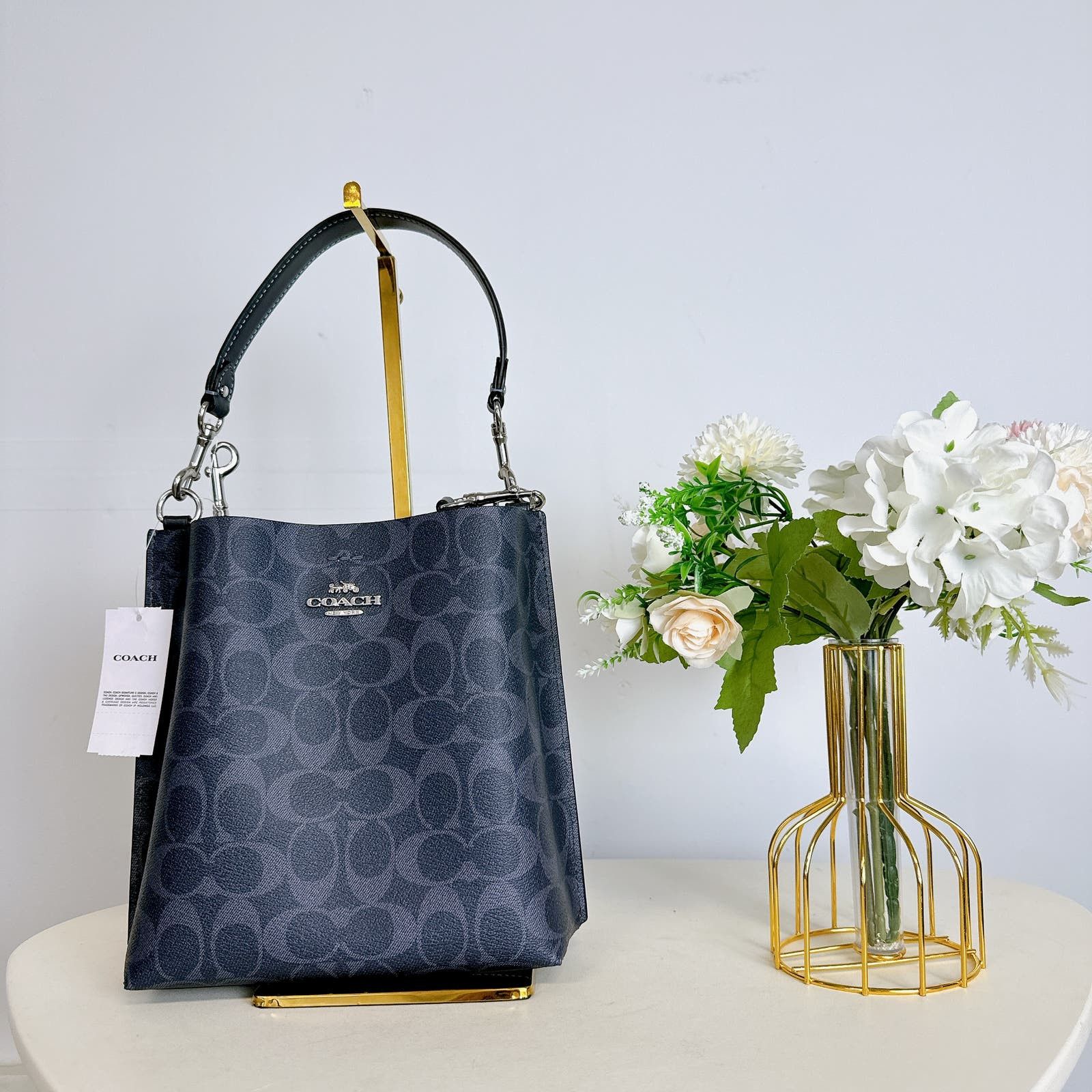Coach Coach CA582 Mollie Bucket Bag 22 IN Denim Midnight Navy | Grailed