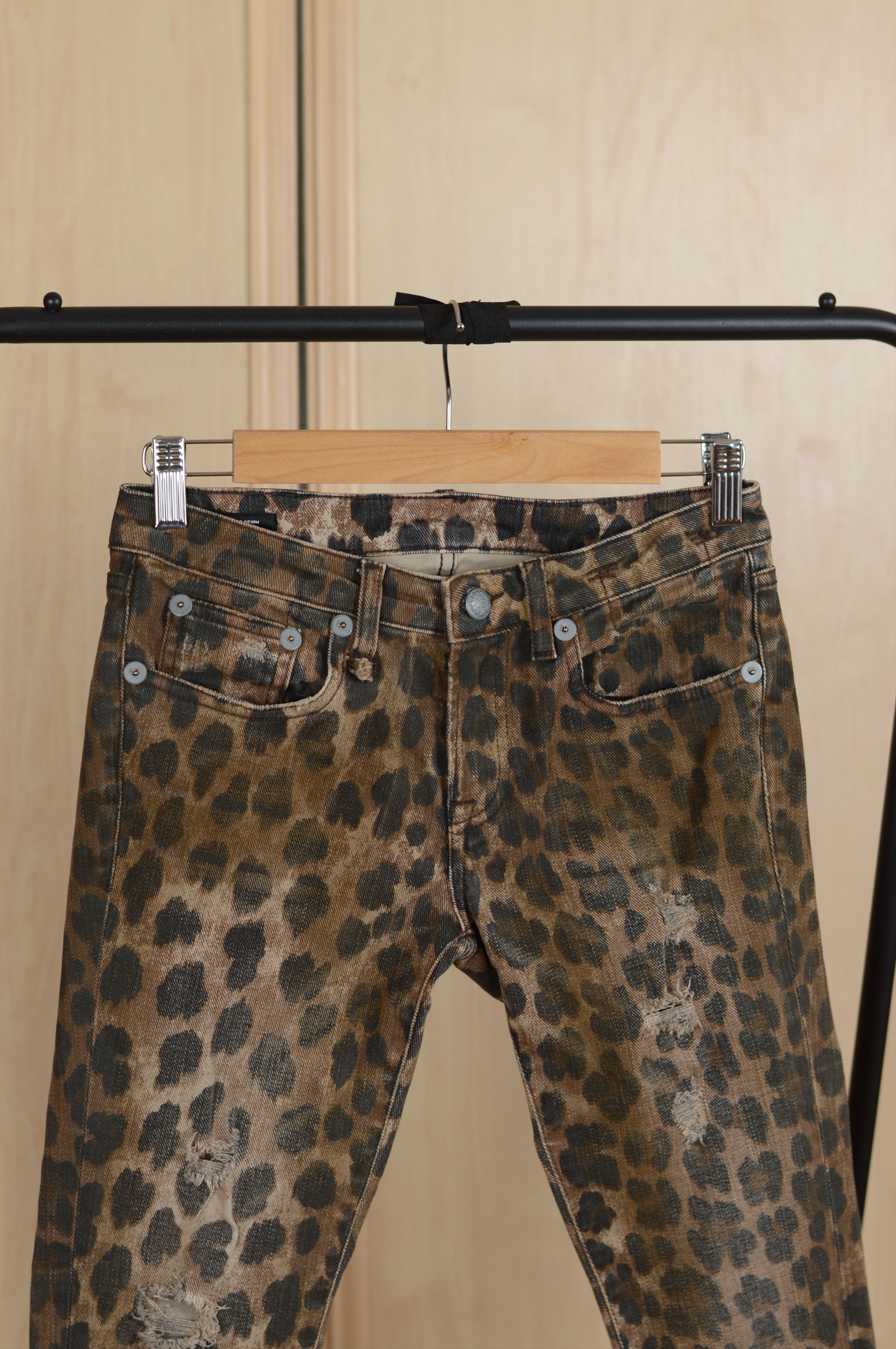 R13 R13 Kate Skinny Leopard Jeans Japanese Denim | Grailed