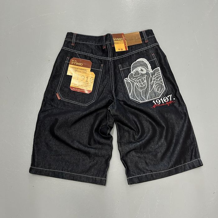 Vintage Crazy Vintage Y2k Fubu Baggy Jnco Style Jorts Black Wide Leg Grailed