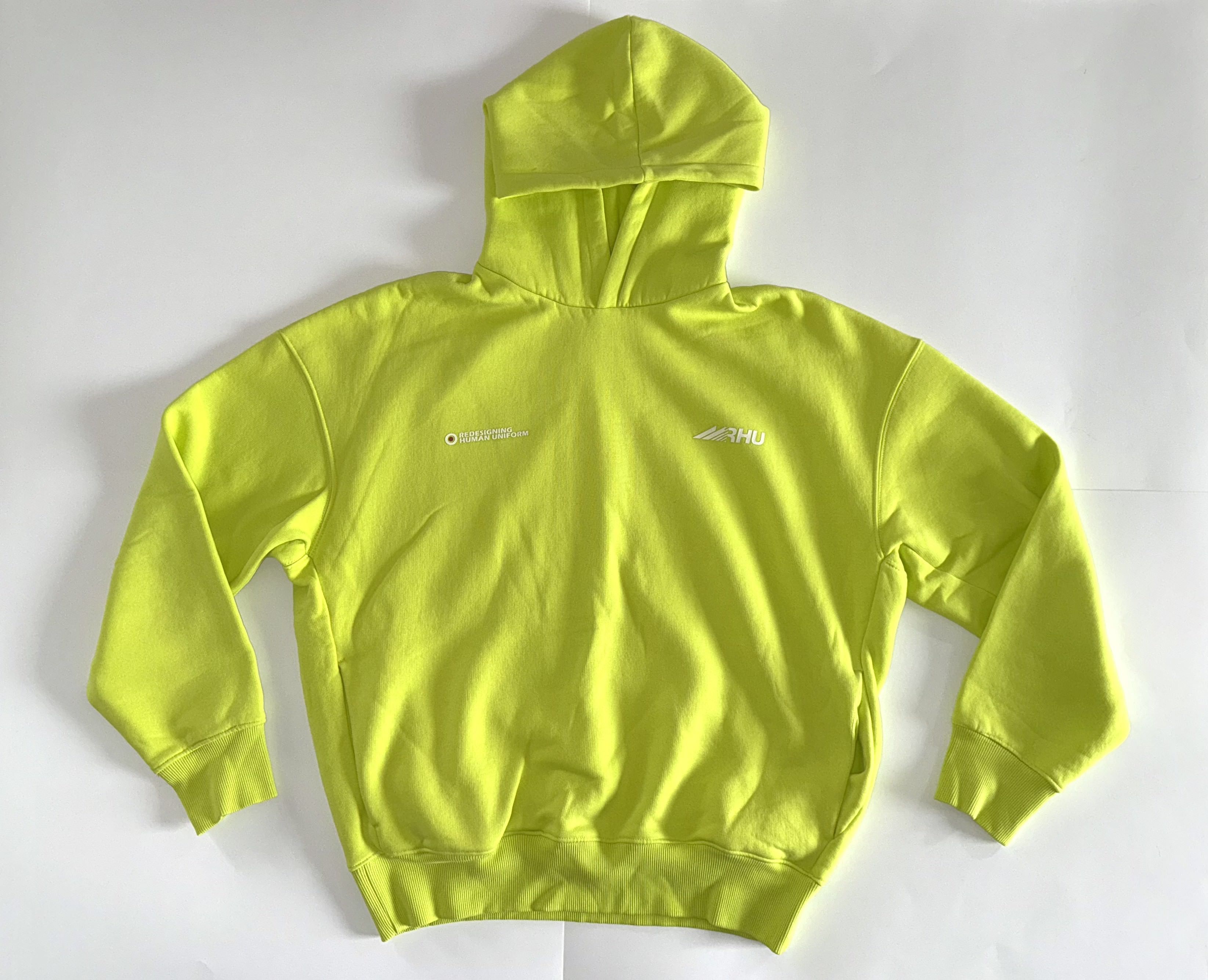 Rhude × Zara Zara x Rhuigi Rhude Redesigning Human Uniform Neon Hoodie ...
