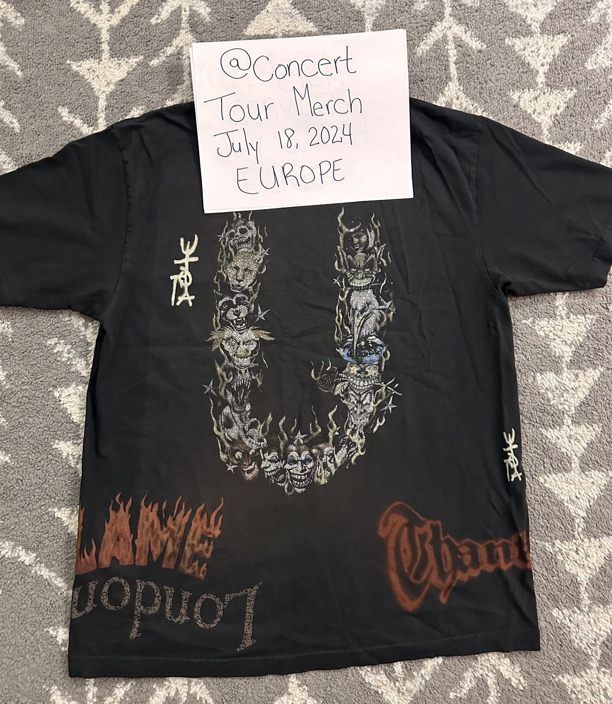 Tour Tee European Leg Travis Scott Circus Maximus Utopia Merch | Grailed