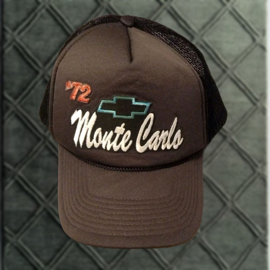 Roper VINTAGE Chevy Bowtie Snapback Rope Hat Monte Carlo Chevrolet ...
