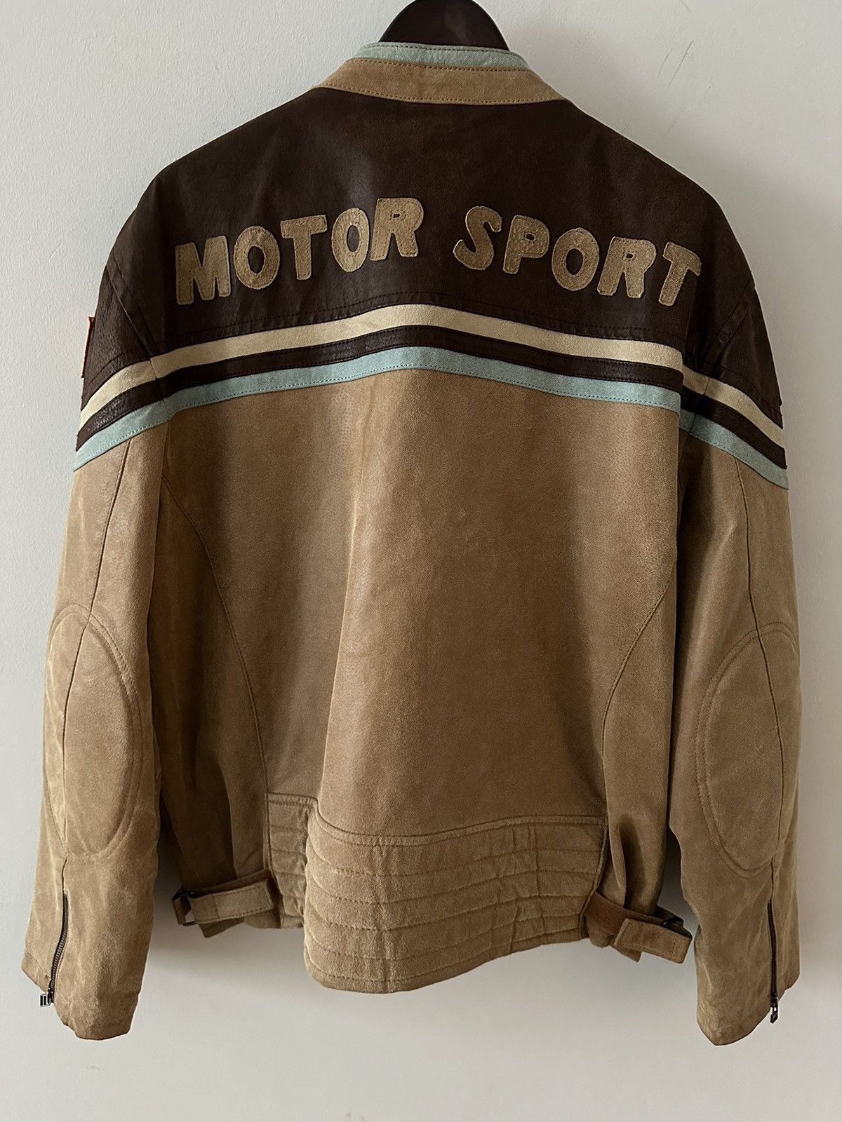 Leather Jacket Vintage Angelo Litrico Guinness Moto Leather Racing ...