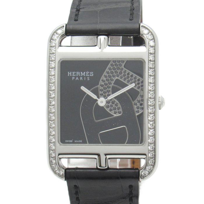 Hermes HERMES Cape Cod Bezel Diamond Wrist Watch Watch Wrist Watch CC3 ...