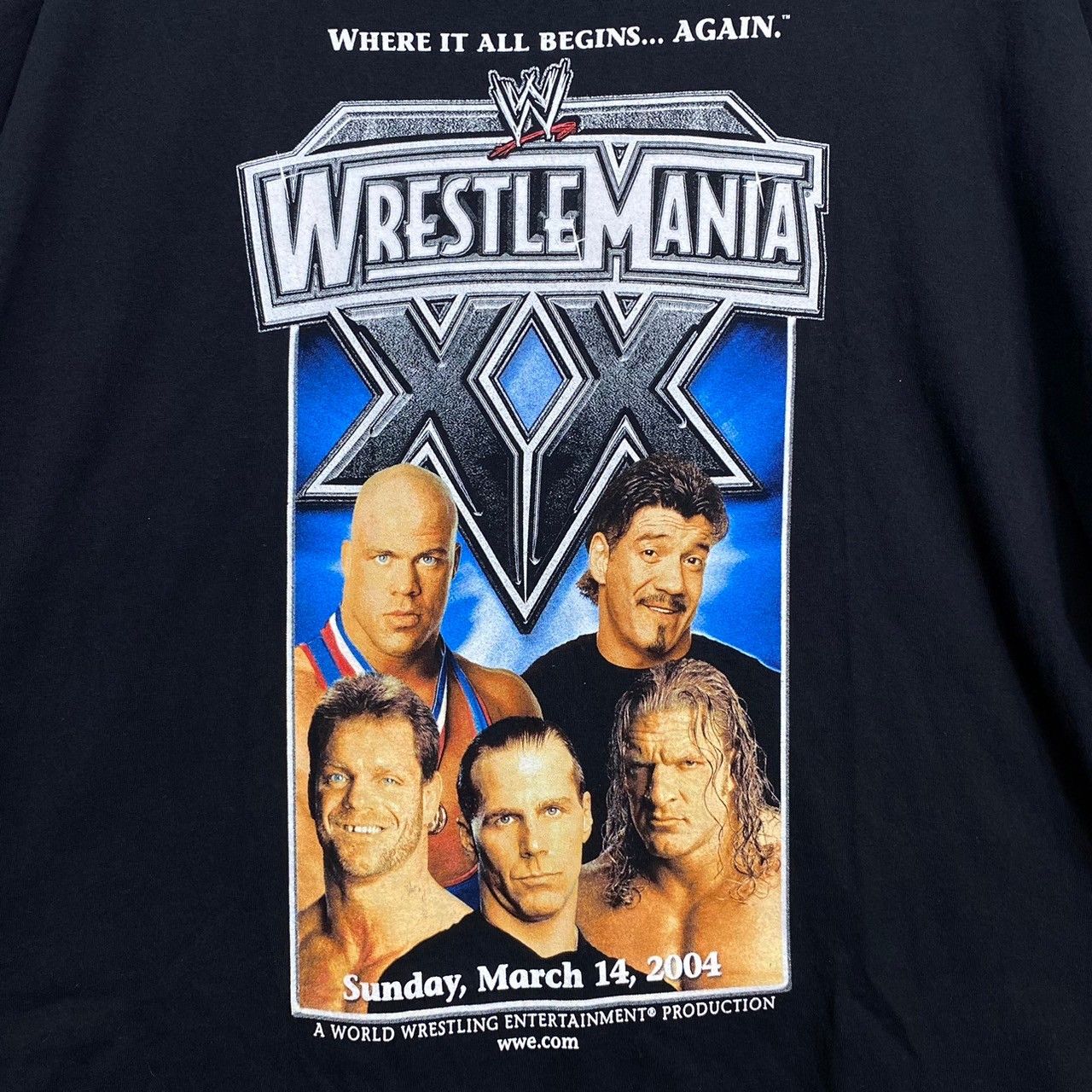 Vintage × WWE × WWF WRESTLEMANIA XX Vintage 2004 WWF Wrestling Shirt ...