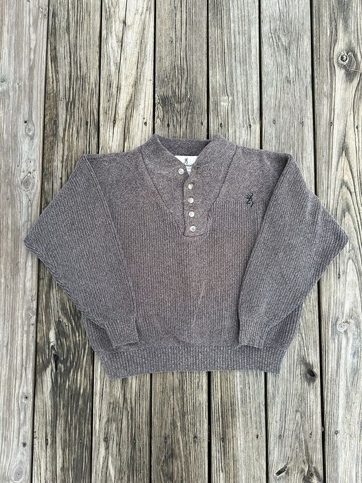 Streetwear Browning Quarter Button-Up Sweater | Grailed
