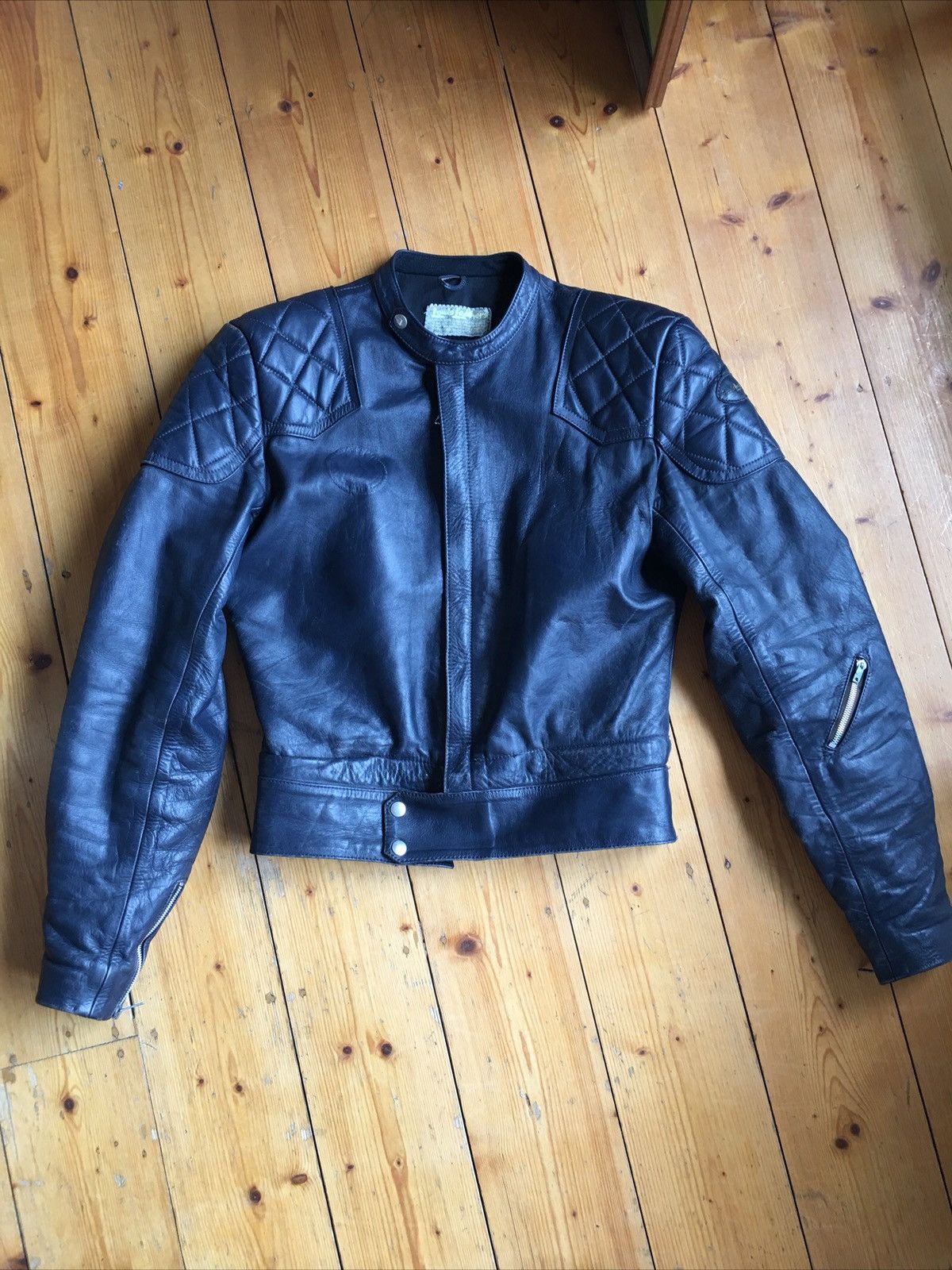 Lewis Leathers Vintage Lewis Leathers blue motorcycle jacket | Grailed