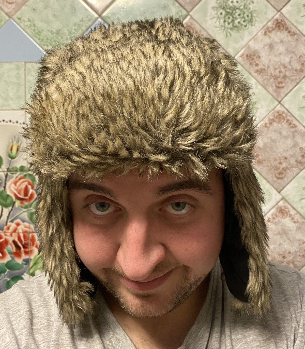 Vintage Hype Funny Trapper hat Ushanka 🔥 Warm furry fuzzy fur hat 🎩 ...