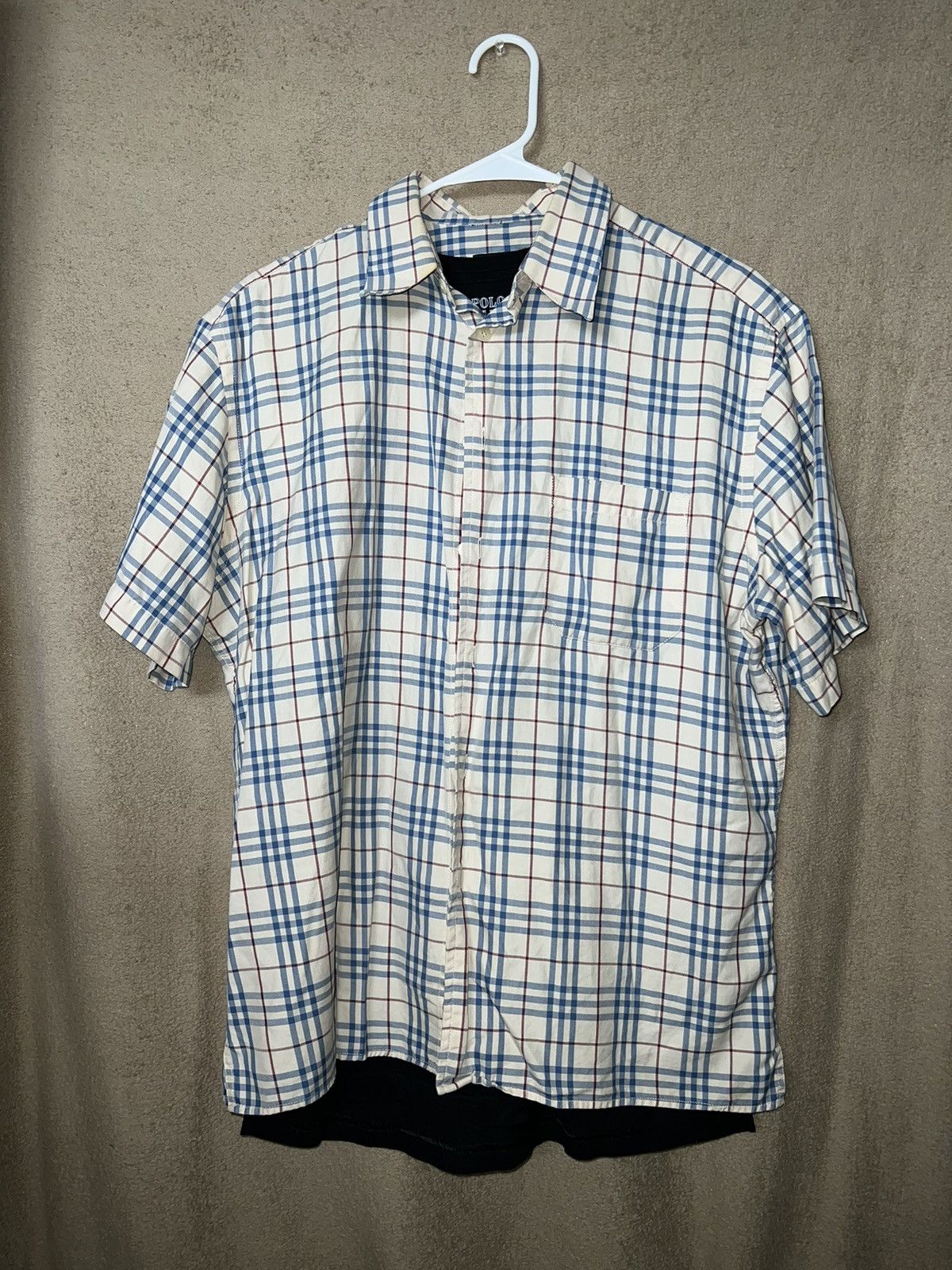 Vintage Sz M Vintage Burberry Button Up T Shirt | Grailed