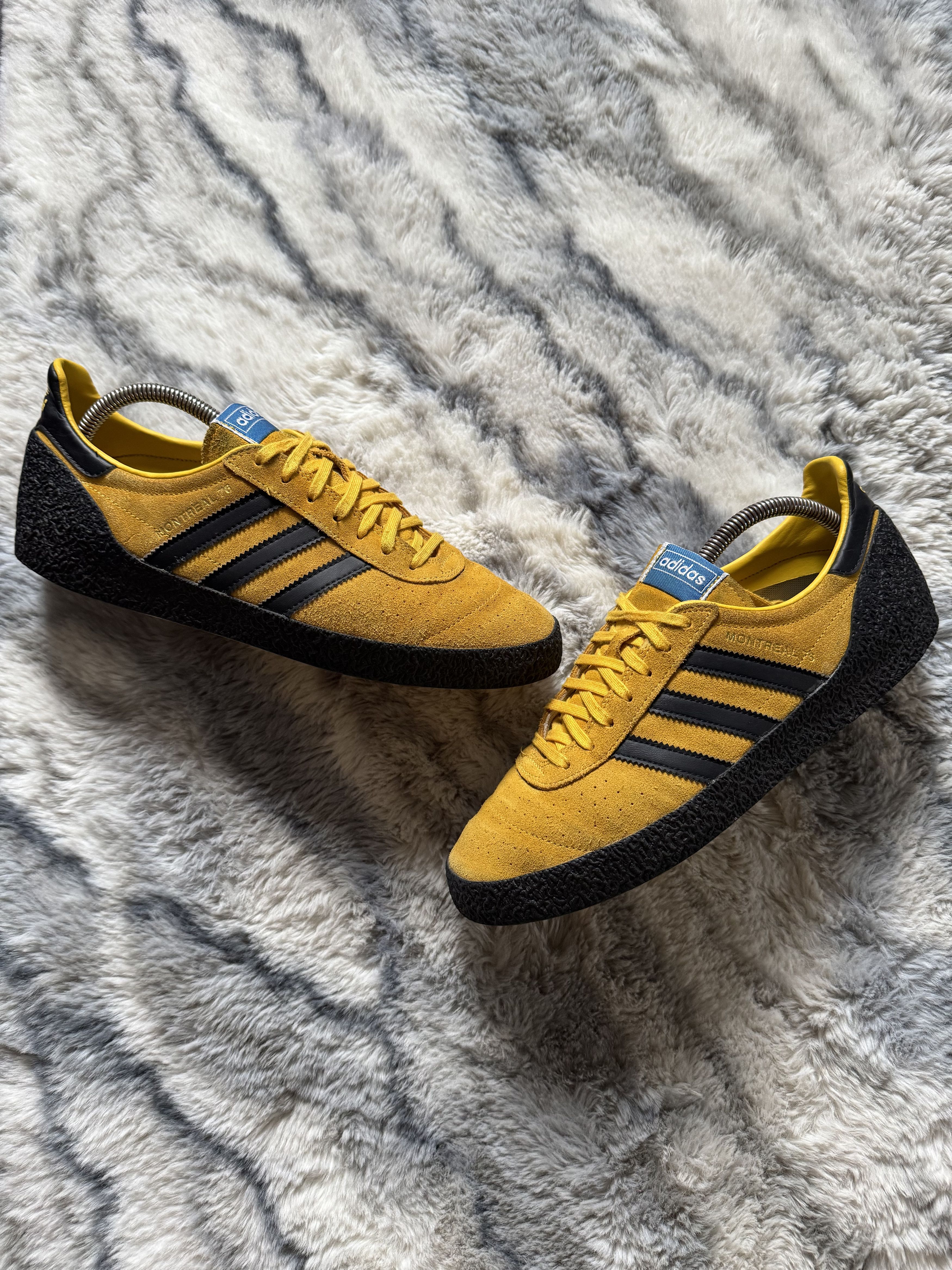Adidas × Vintage Adidas Monreal 76 Yellow Suede Sneakers Kill Bill ...