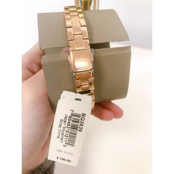 Fossil Fossil BQ3639 Rye Three-Hand Rose Gold Stainless Steel Watch ...