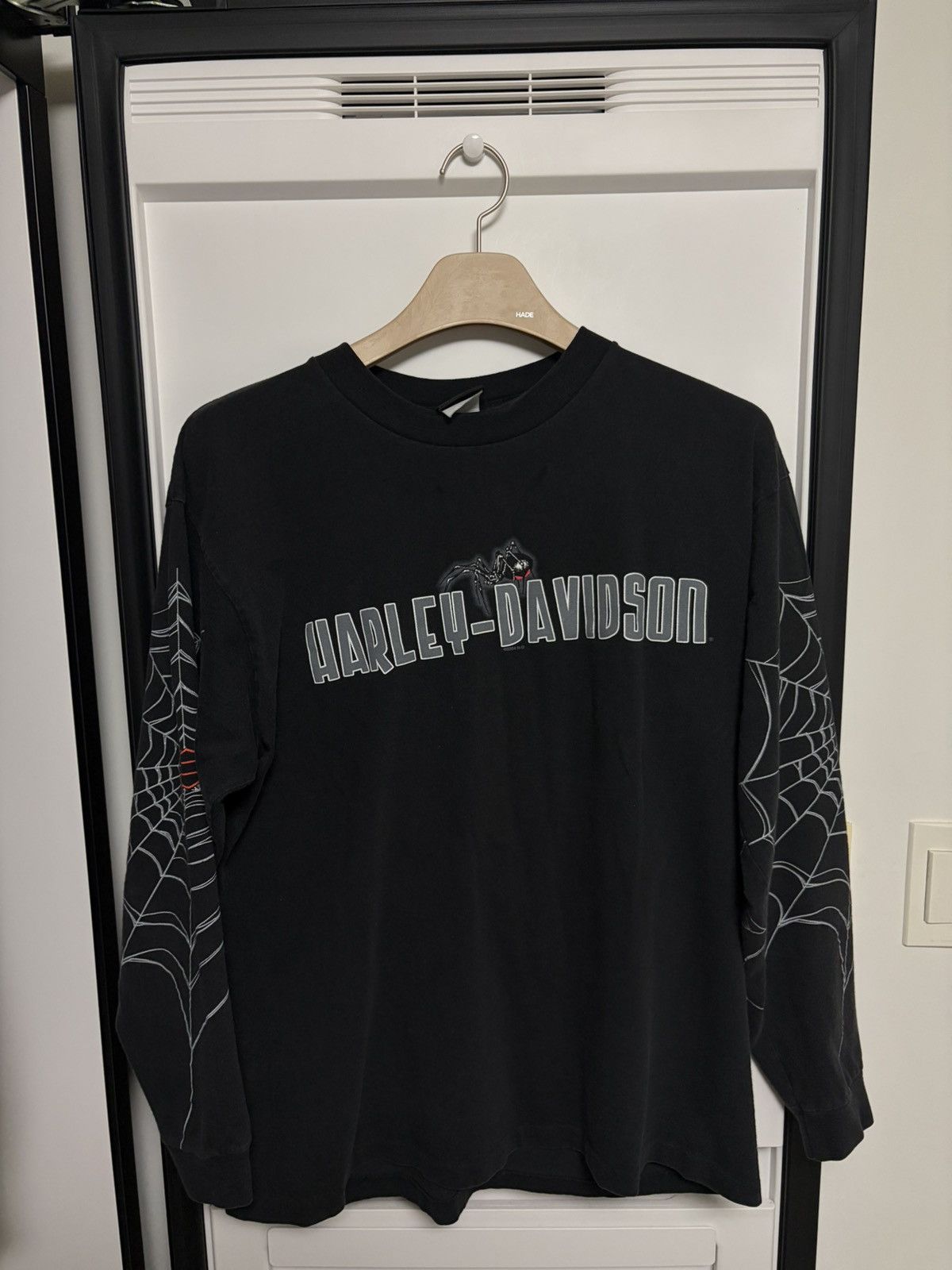 Vintage 2004 vintage harley davidson spider long sleeve travis scott ...
