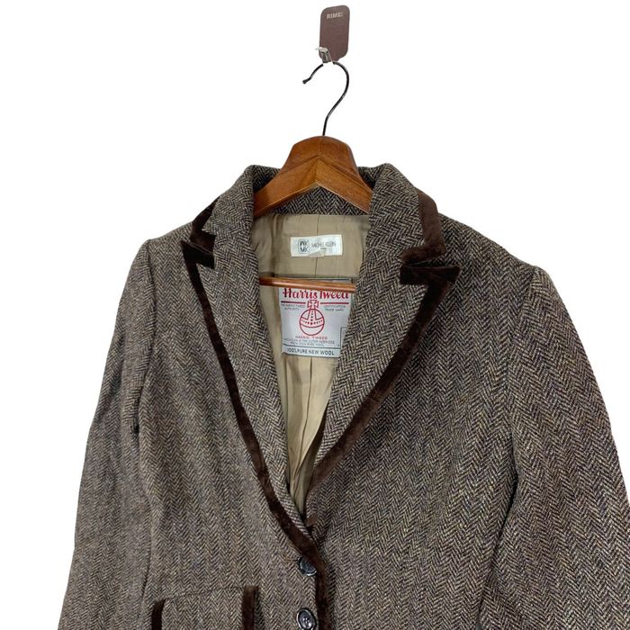 Harris Tweed VINTAGE MICHAEL KLEIN HARRIS TWEED COAT WOMEN | Grailed