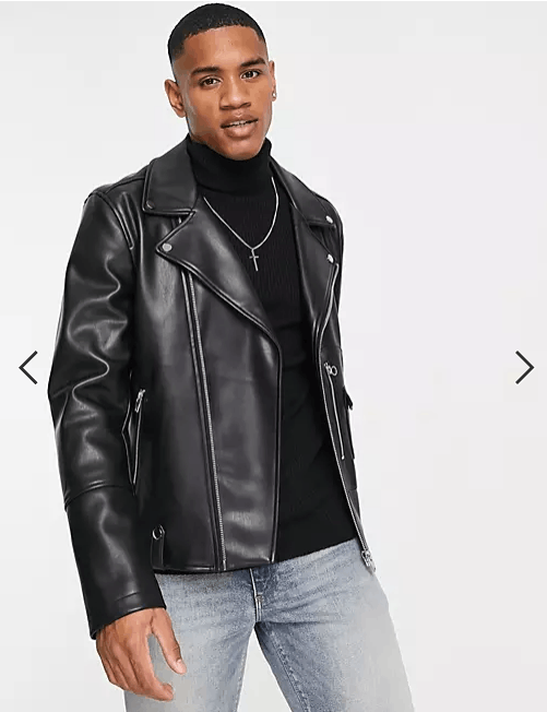 Other Urbancode faux leather biker jacket in black (L) | Grailed
