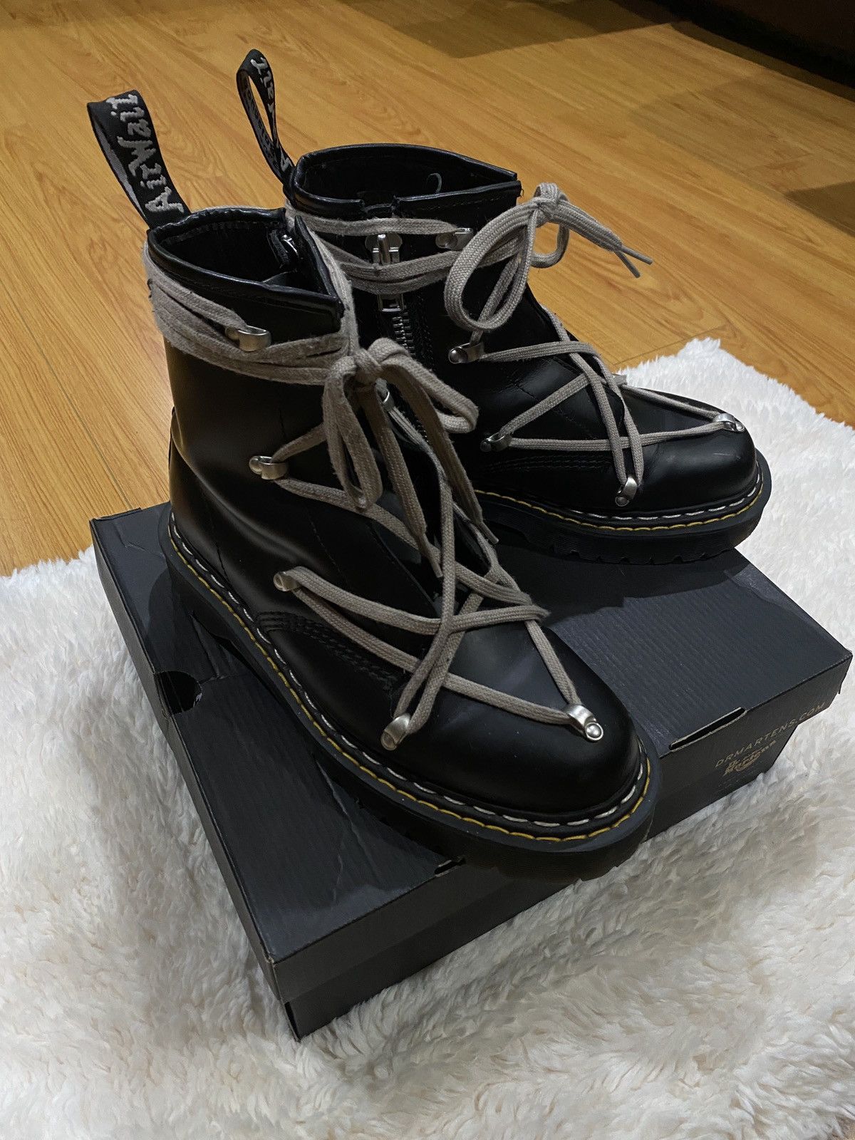 Dr. Martens × Rick Owens Rare Rick Owens x Doc Martens 1460 Bex Lace ...