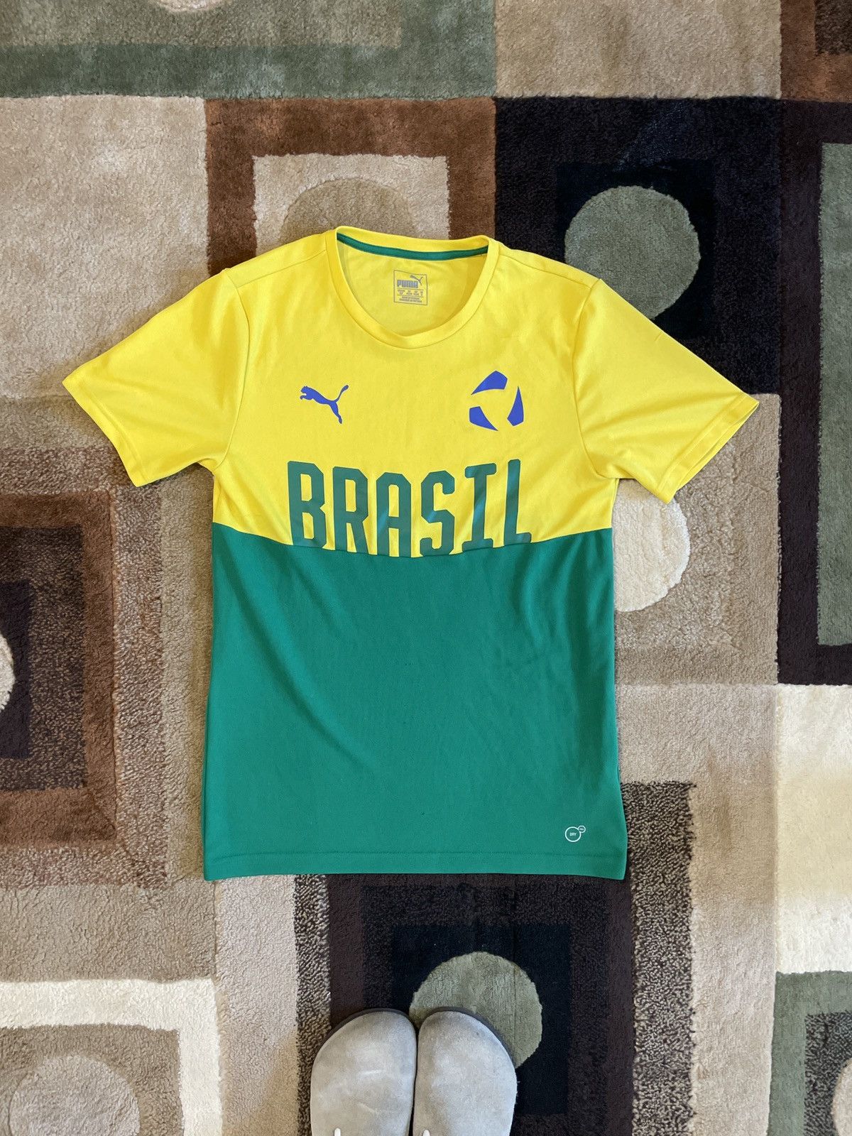 Puma × Soccer Jersey × Streetwear Vintage Puma Brazil Soccer Jersey ...