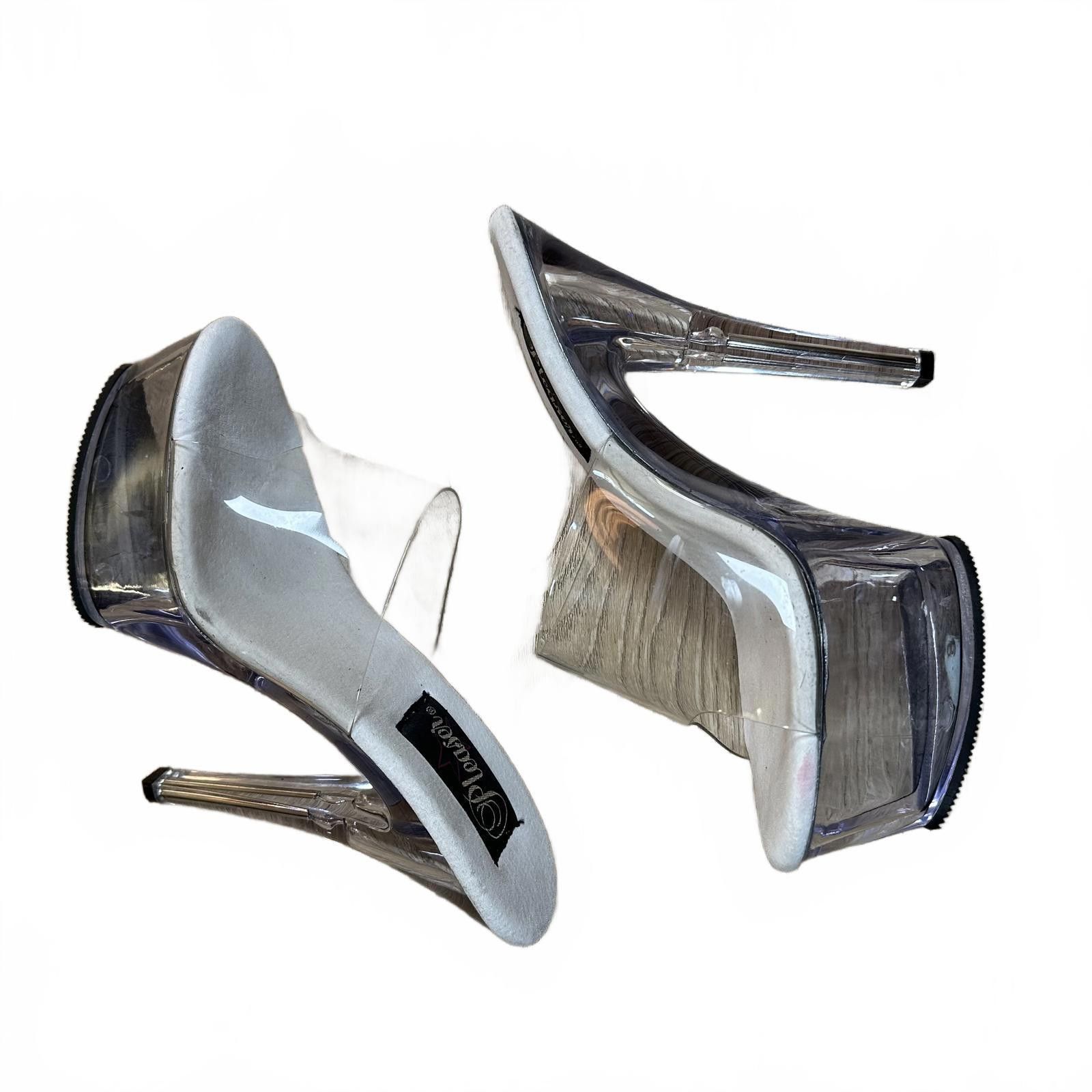Pleasures Pleaser Platform Heels Clear Acrylic High Heel | Grailed