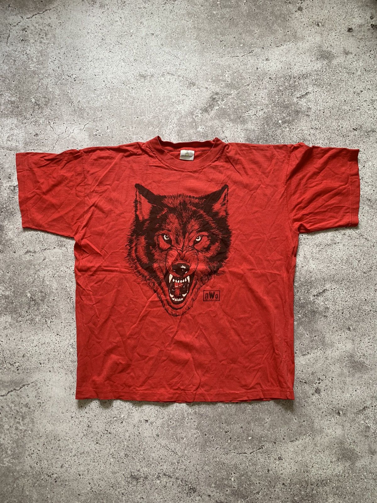 Vintage × Wcw/Nwo 1990s NWO Wolf Wrestling Tee | Grailed