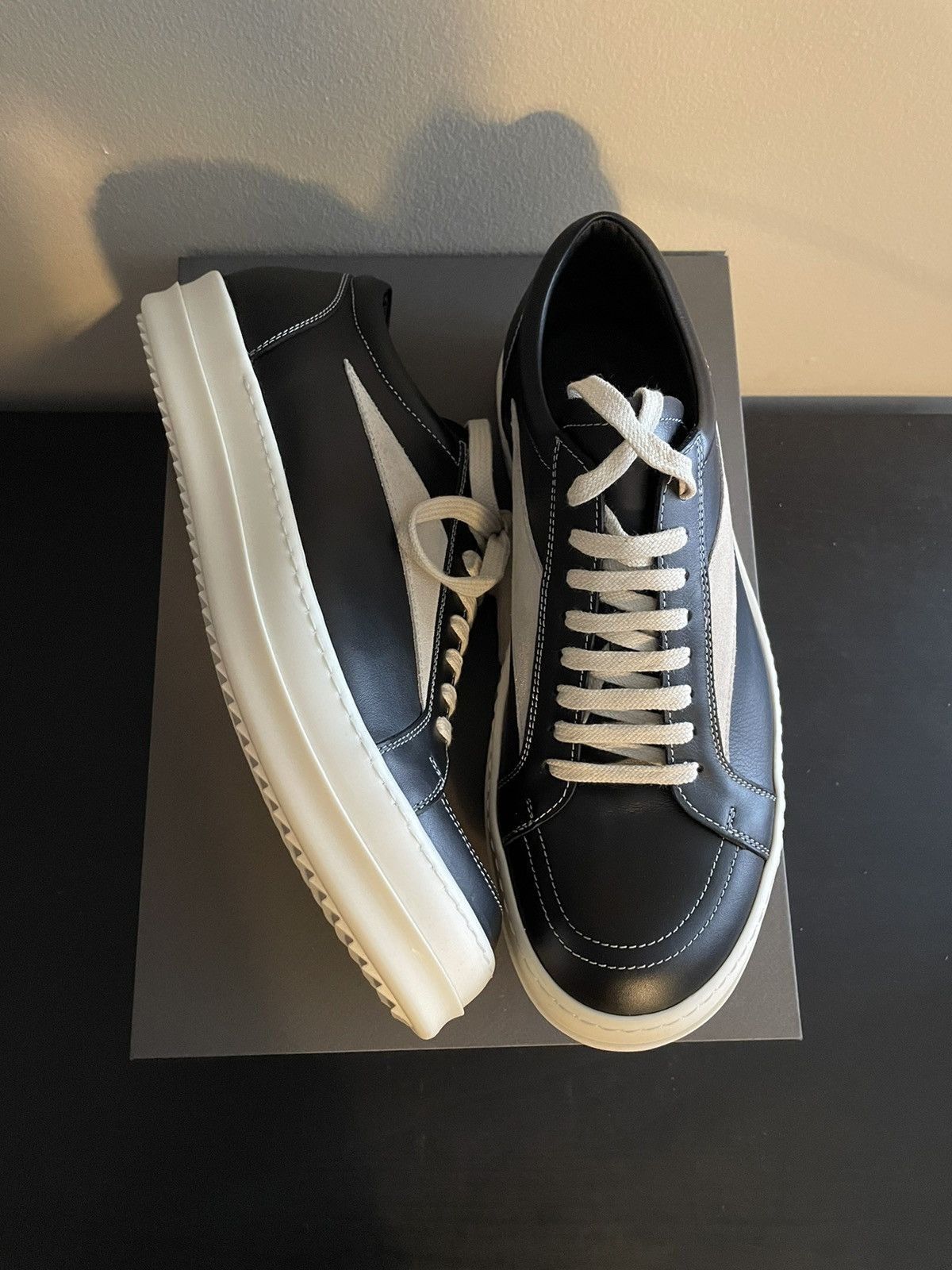 Rick Owens Rick Owens Strobe vintage sneakers “Vans” Black | Grailed