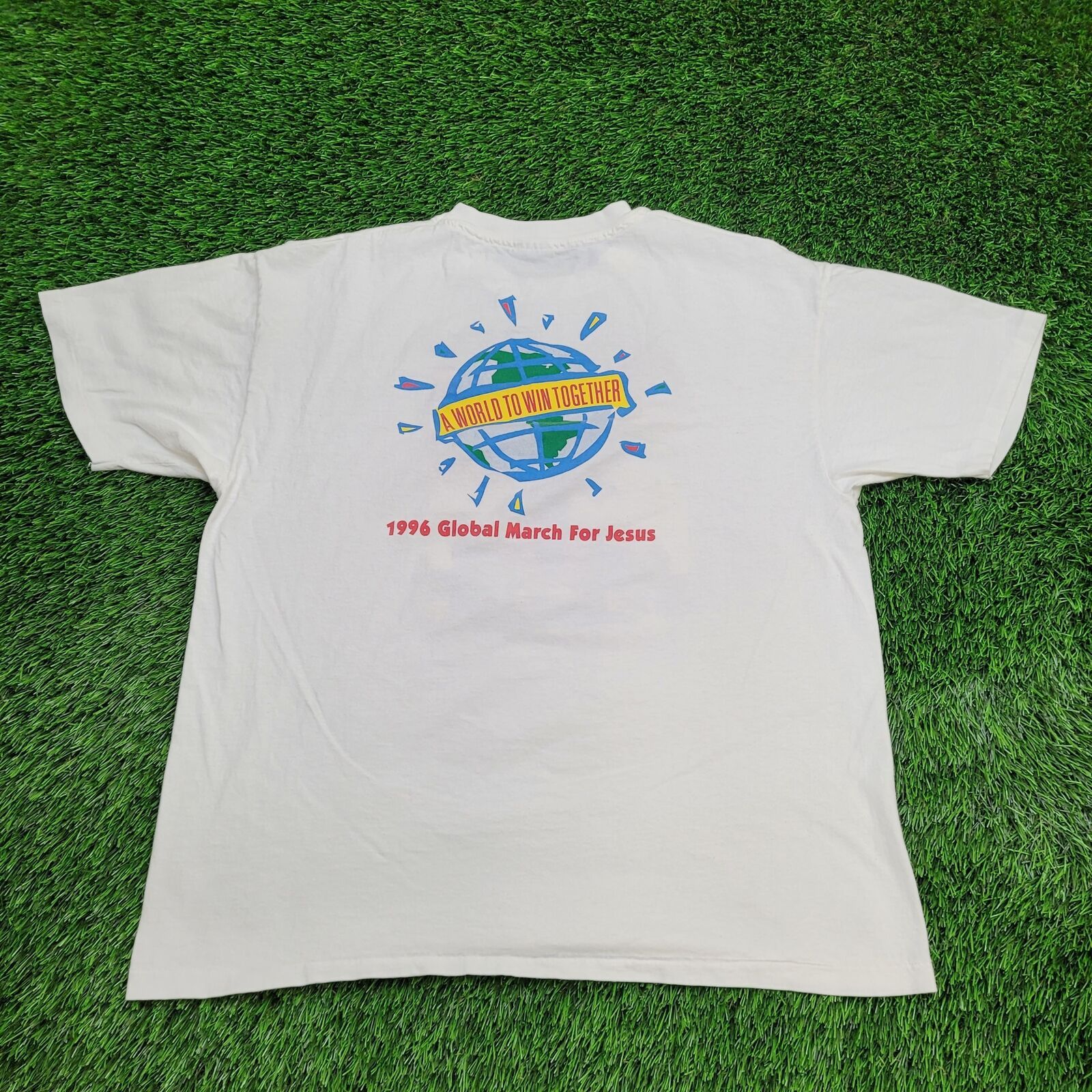 Hanes Vintage Jesus Christian Shirt Large 23x26 White | Grailed