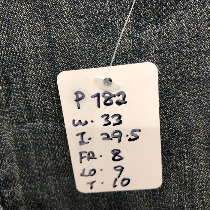 Japanese Brand P782 BACK NUMBER BLACK LABEL FLARED JEANS | Grailed
