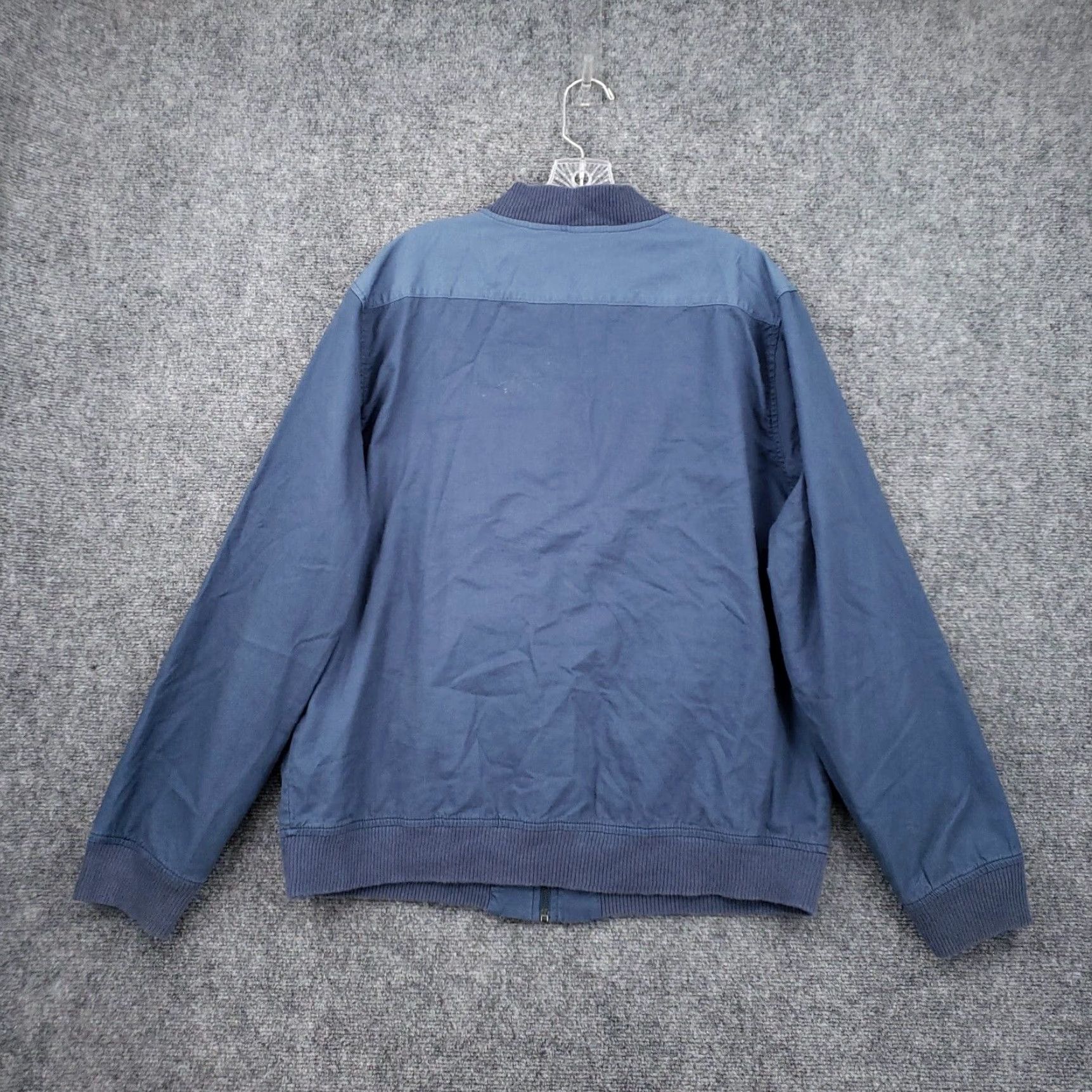 Disney Authentic Walt Disneyland 1971 Mens Blue Full Zip Bomber Jacket ...