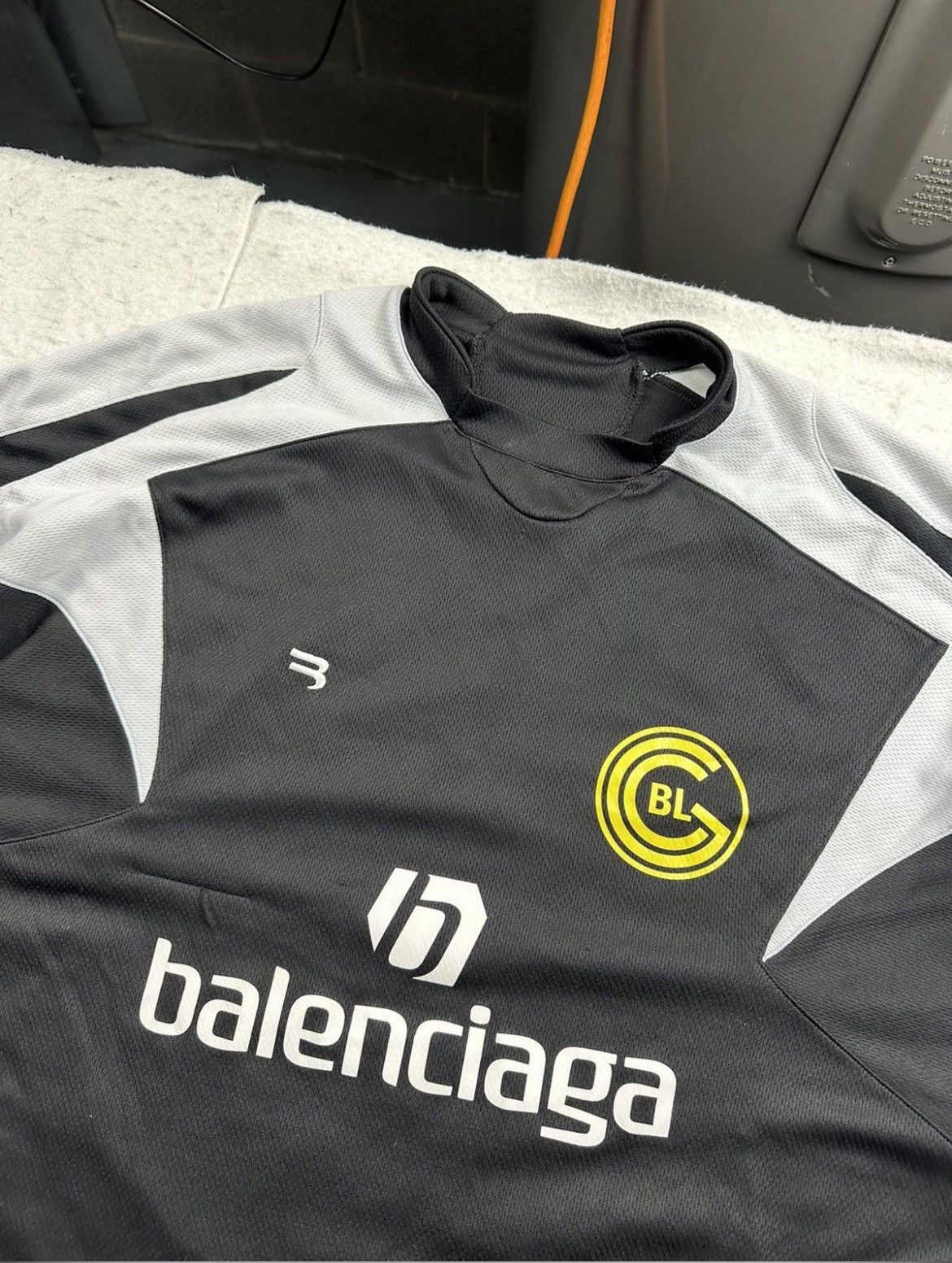 Balenciaga Black Balenciaga Soccer Jersey Size Small | Grailed
