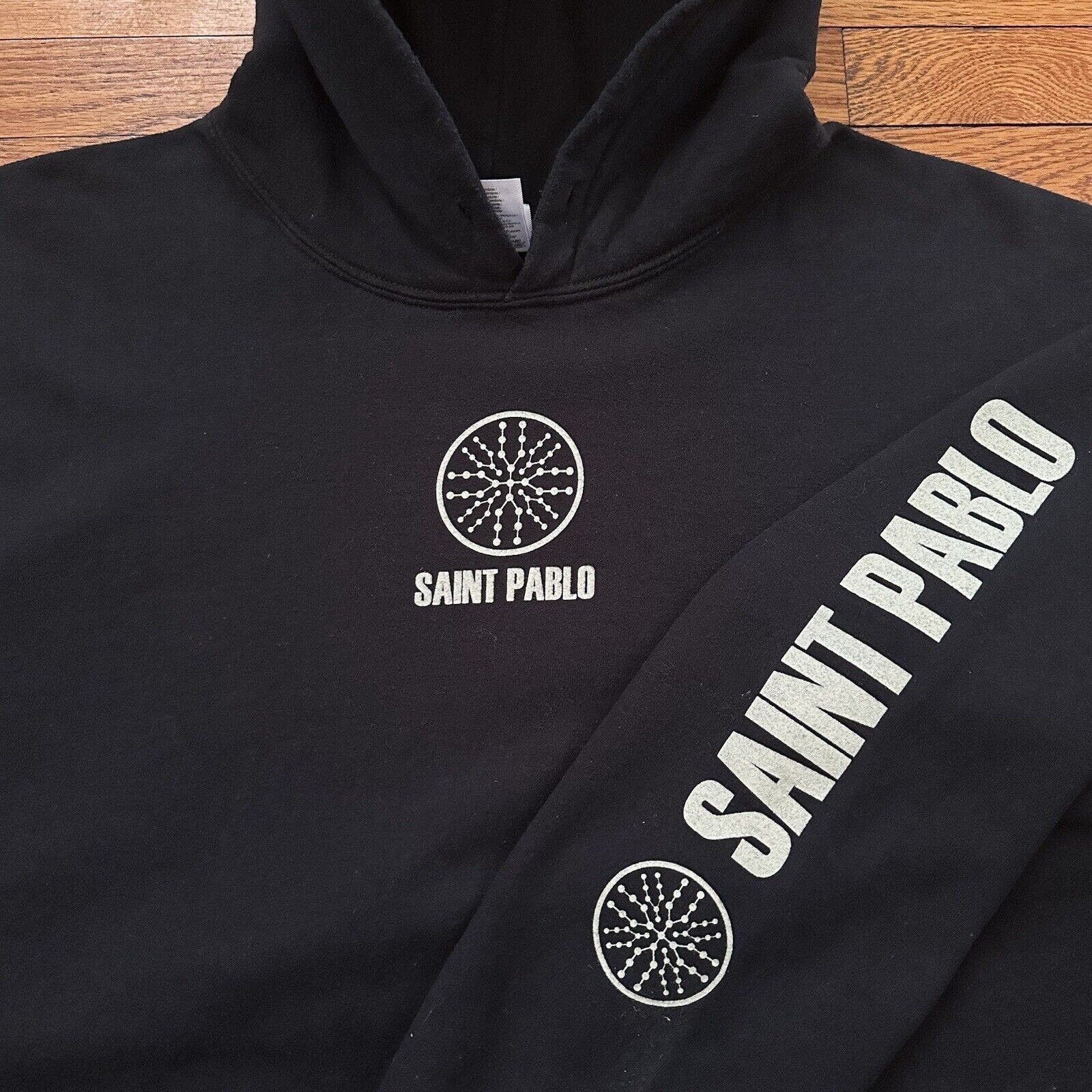 Kanye West Saint Pablo Tour Kanye West Black Hoodie Size XL Yeezy | Grailed