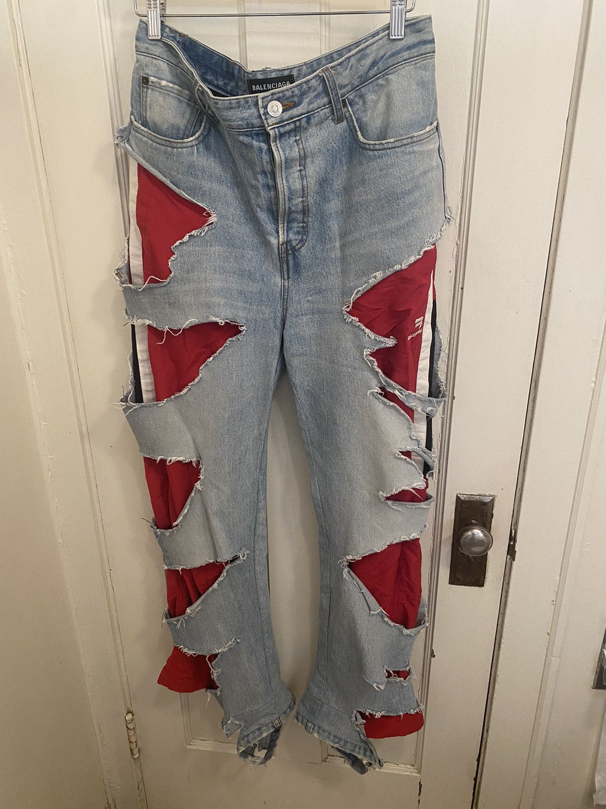 Balenciaga Balenciaga Slashed Destroyed Denim | Grailed