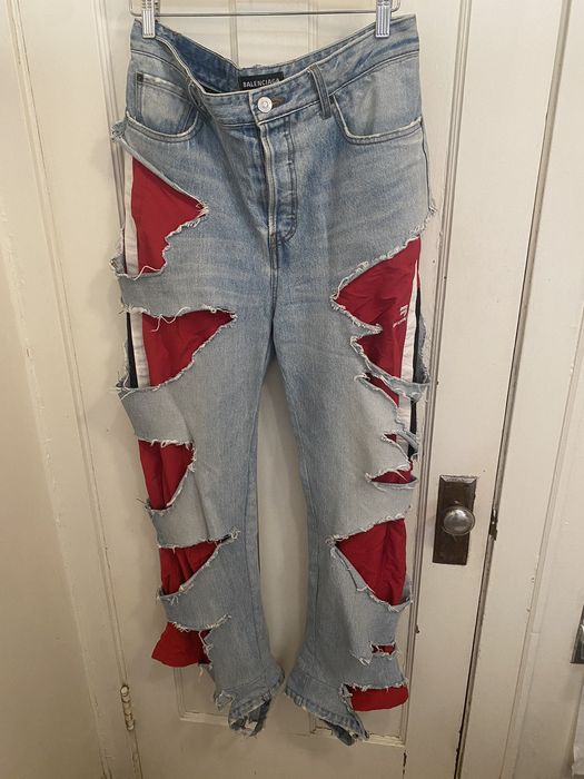 Balenciaga Balenciaga Slashed Destroyed Denim | Grailed