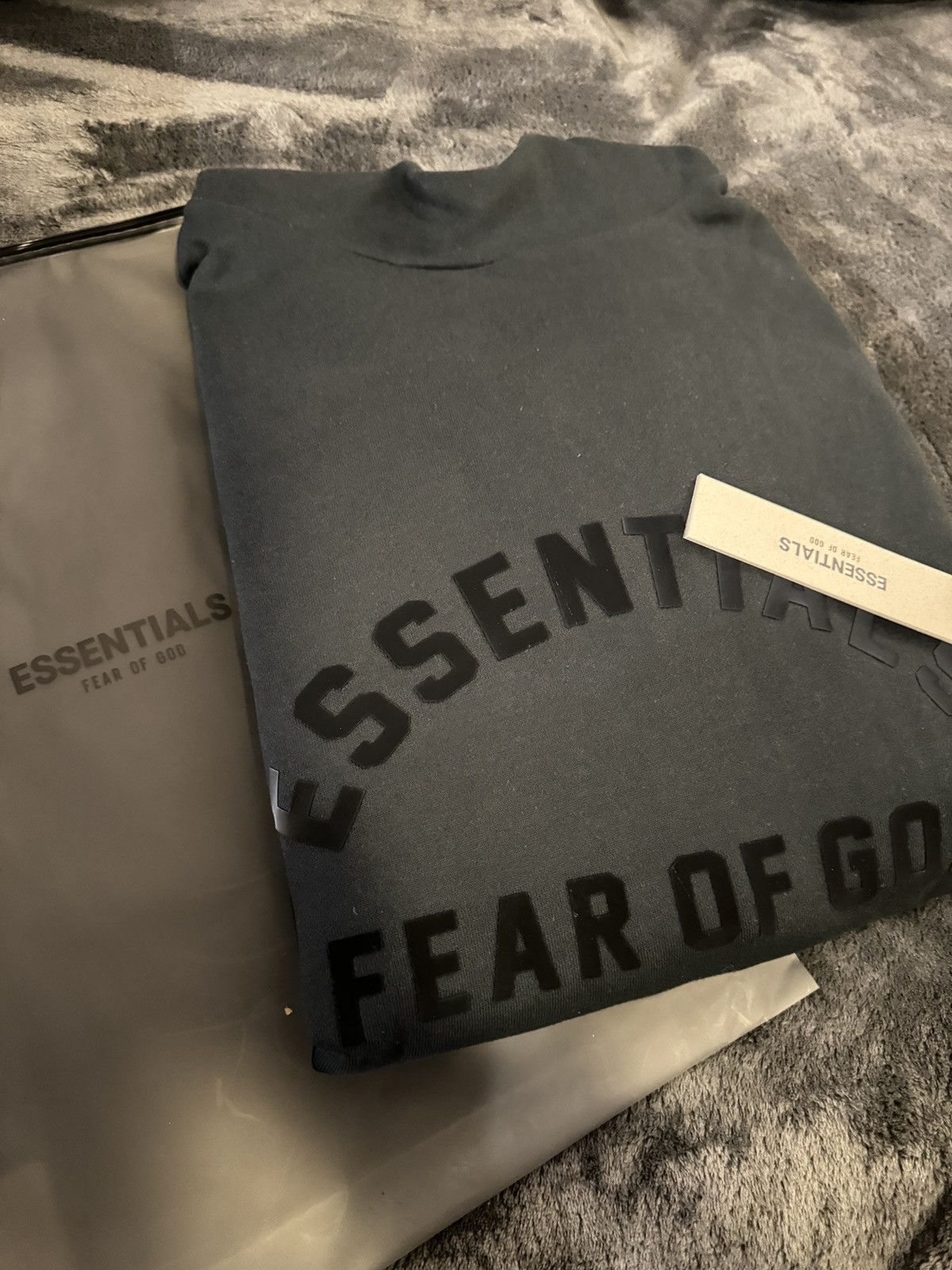 Essentials × Fear of God × Pacsun Fear Of God Essentials Hoodie Jet ...