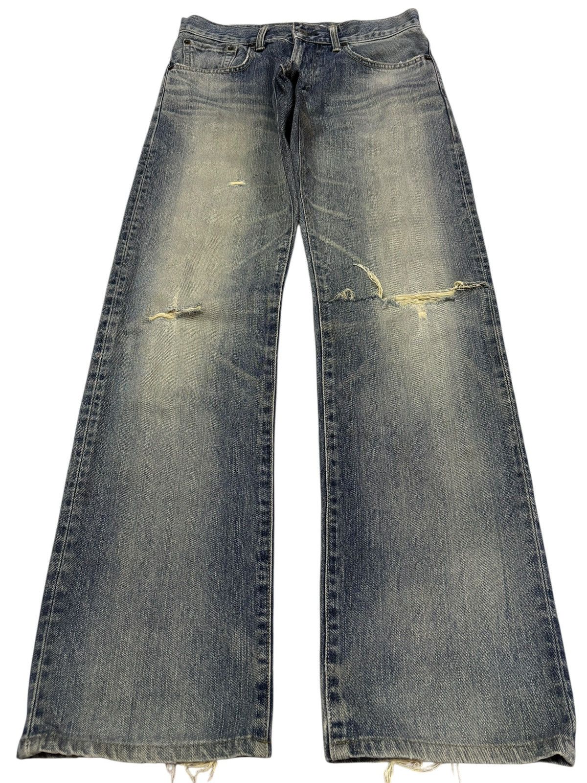 Edwin Vtg Edwin XVS Japan Distressed Jeans | Grailed
