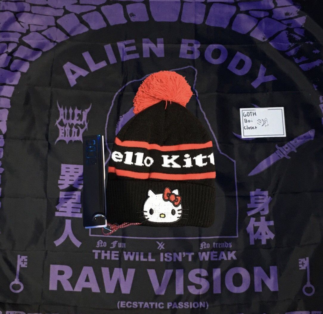GCDS × GOTHBOICLIQUE × Lil Peep GCDS X Hello Kitty beanie | Grailed