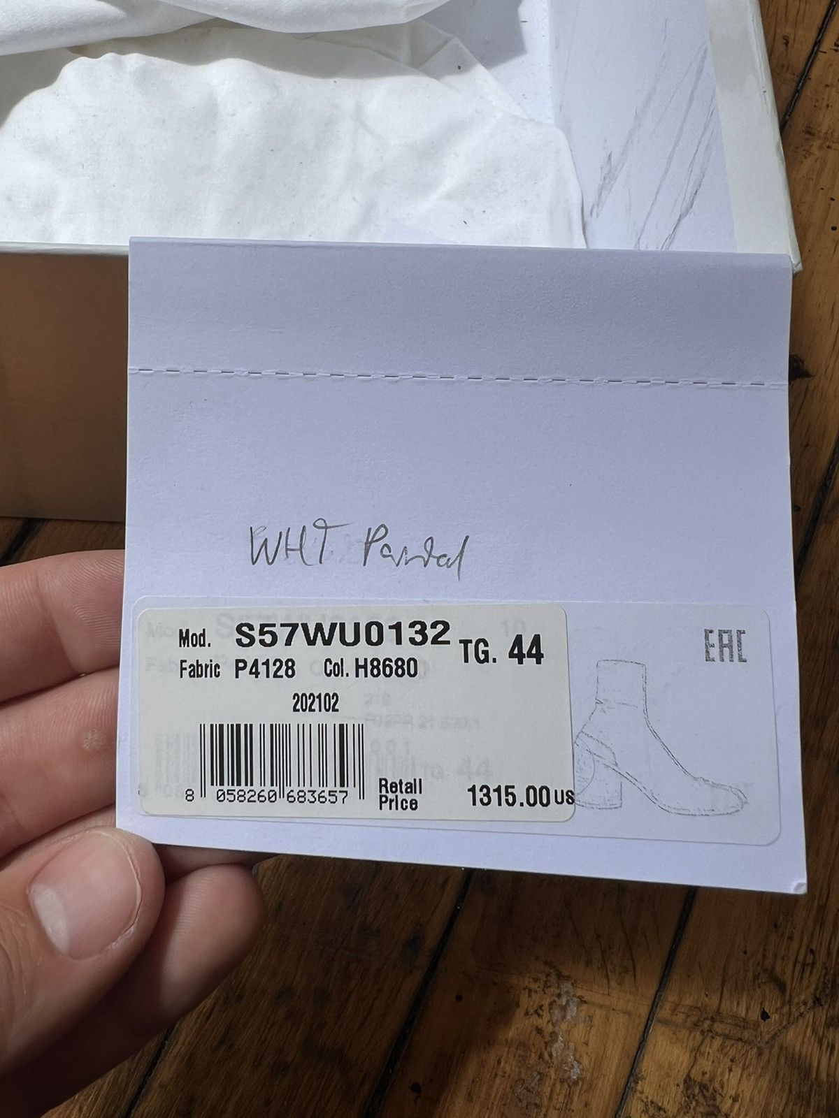 Maison Margiela Painted White Tabi Boots | Grailed