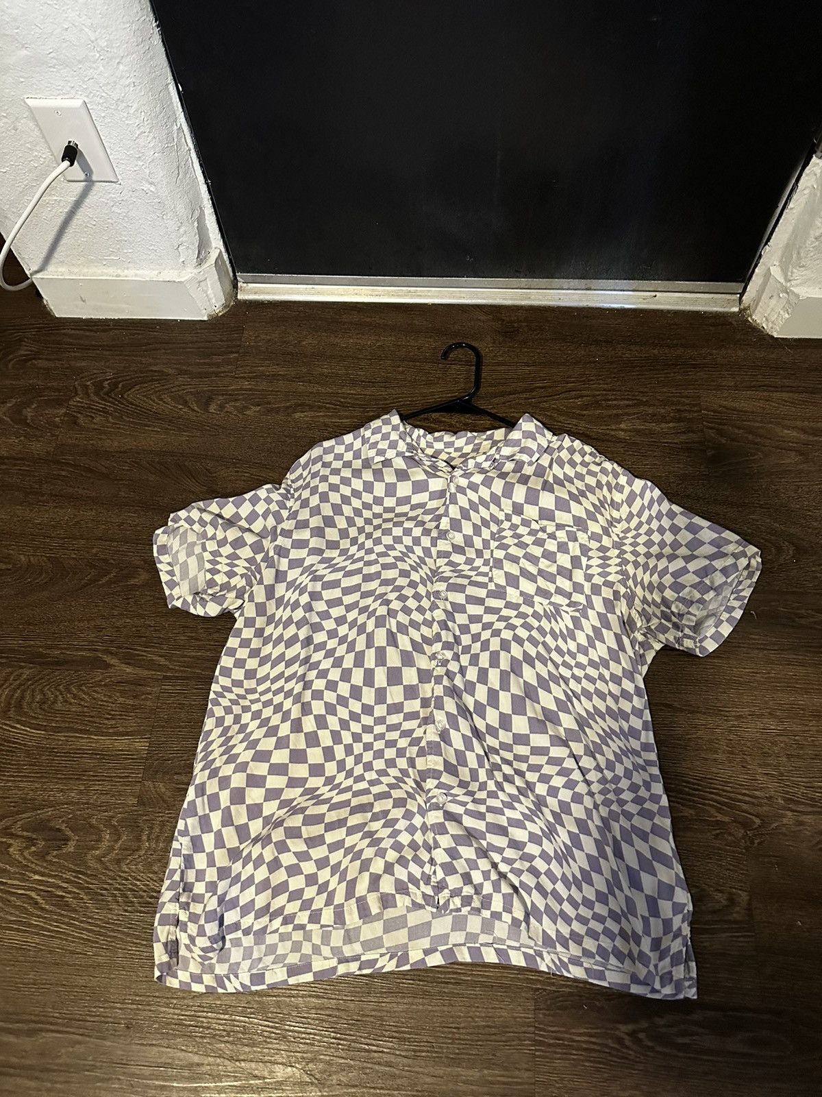 Rsq Purple/White Checkered Shirt | Grailed