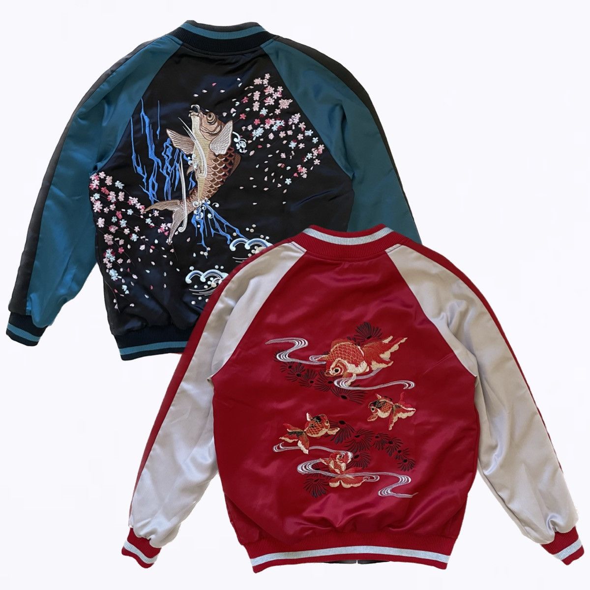 Japanese Brand Koisea Koi & Goldfish Sukajan Souvenir Jacket ...