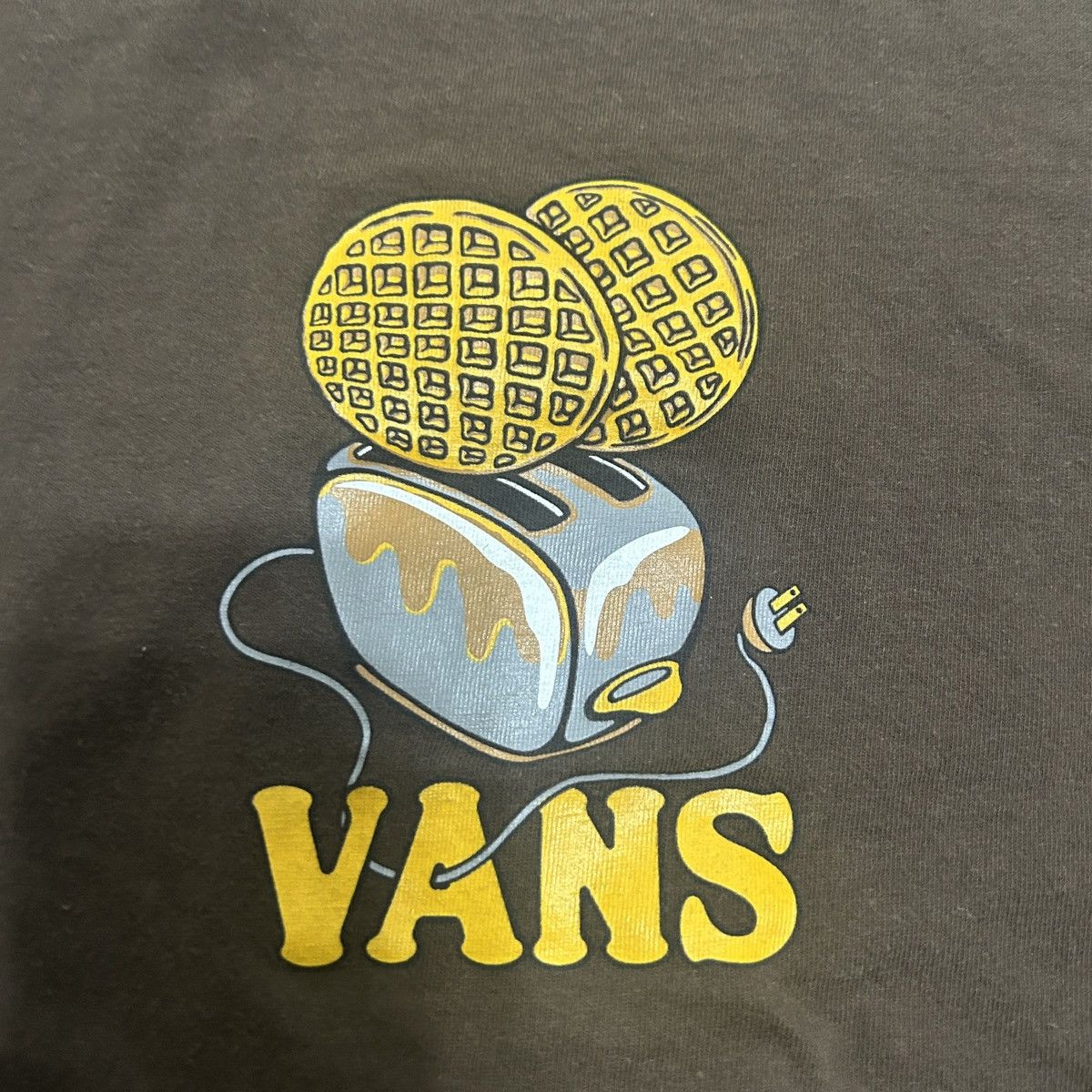 Streetwear × Vans Brown Vans Waffle Maker Long Sleeve T-Shirt | Grailed
