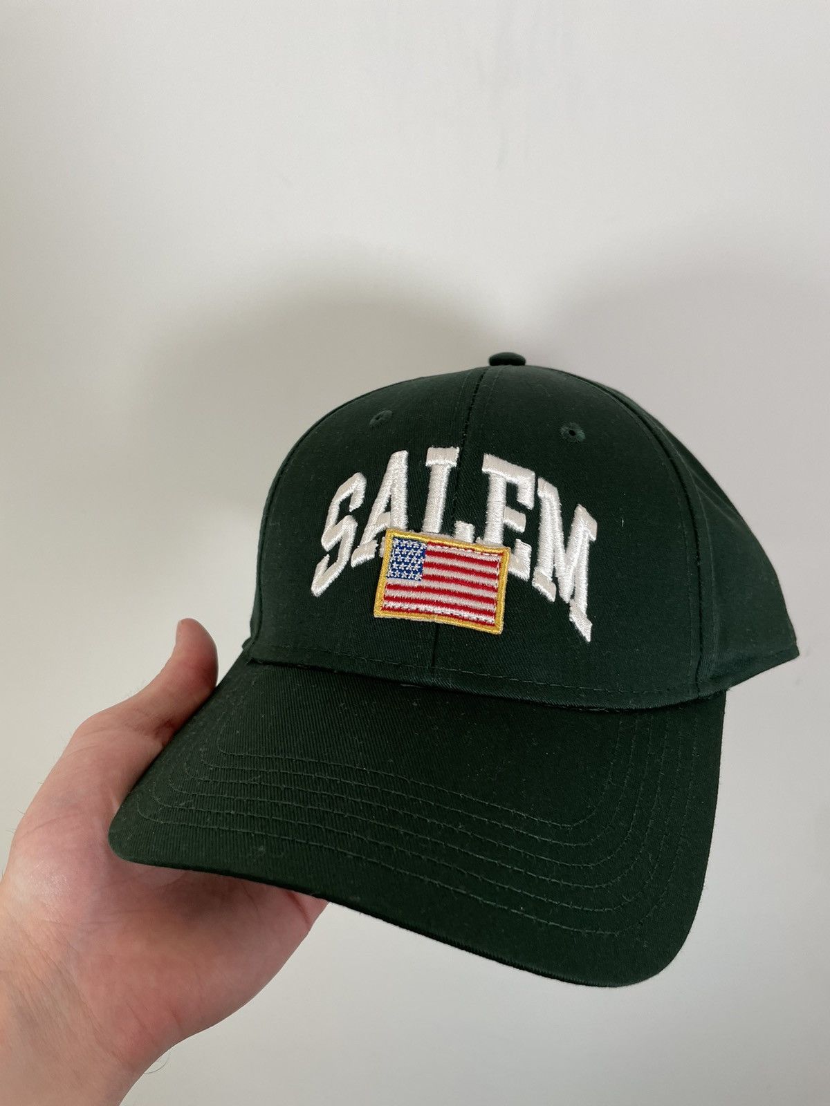 Drain Gang × Haunted Mound × Yung Lean Green Salem Band Embroidered Hat ...