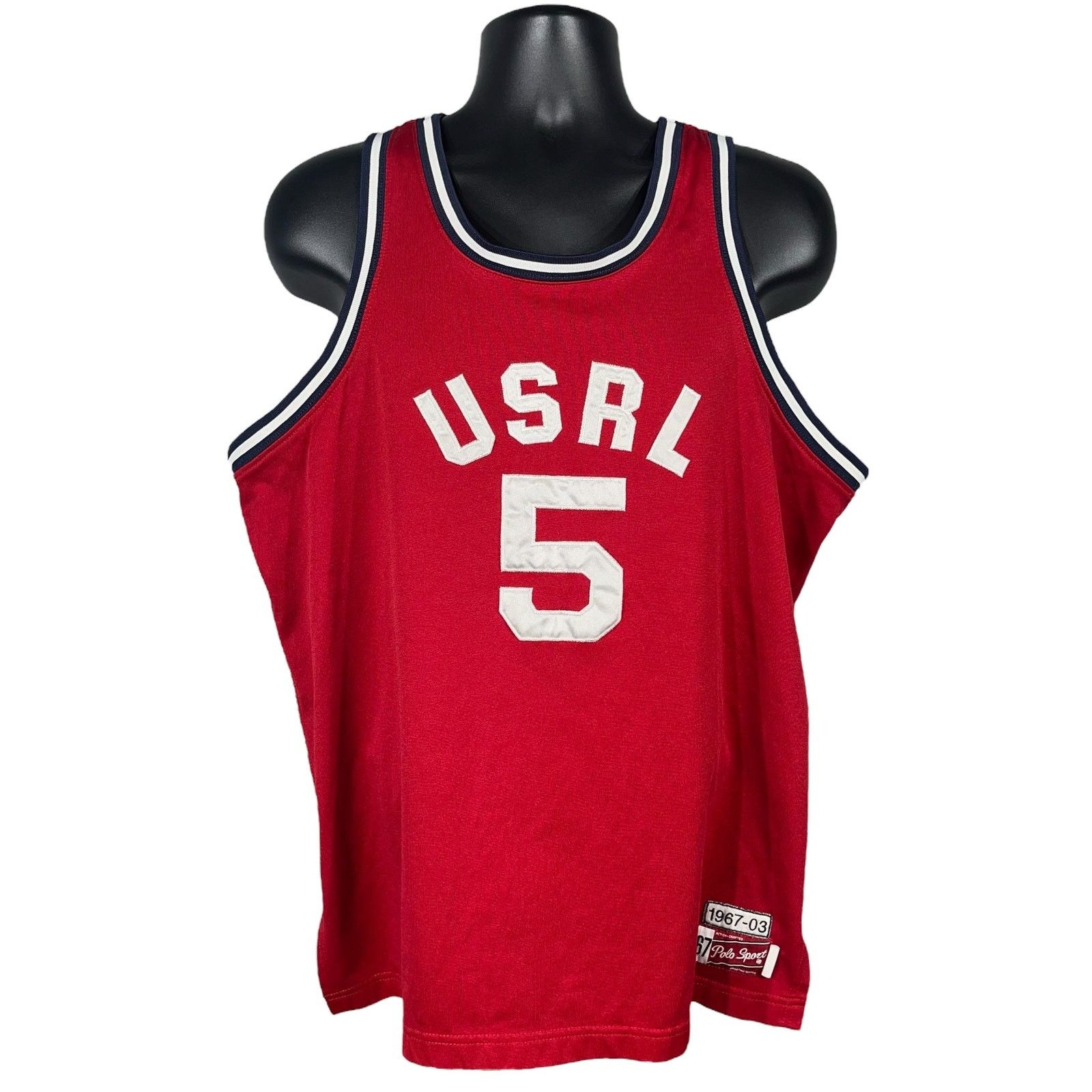 Polo Ralph Lauren Vintage Polo Sport USRL Basketball Jersey 90s | Grailed