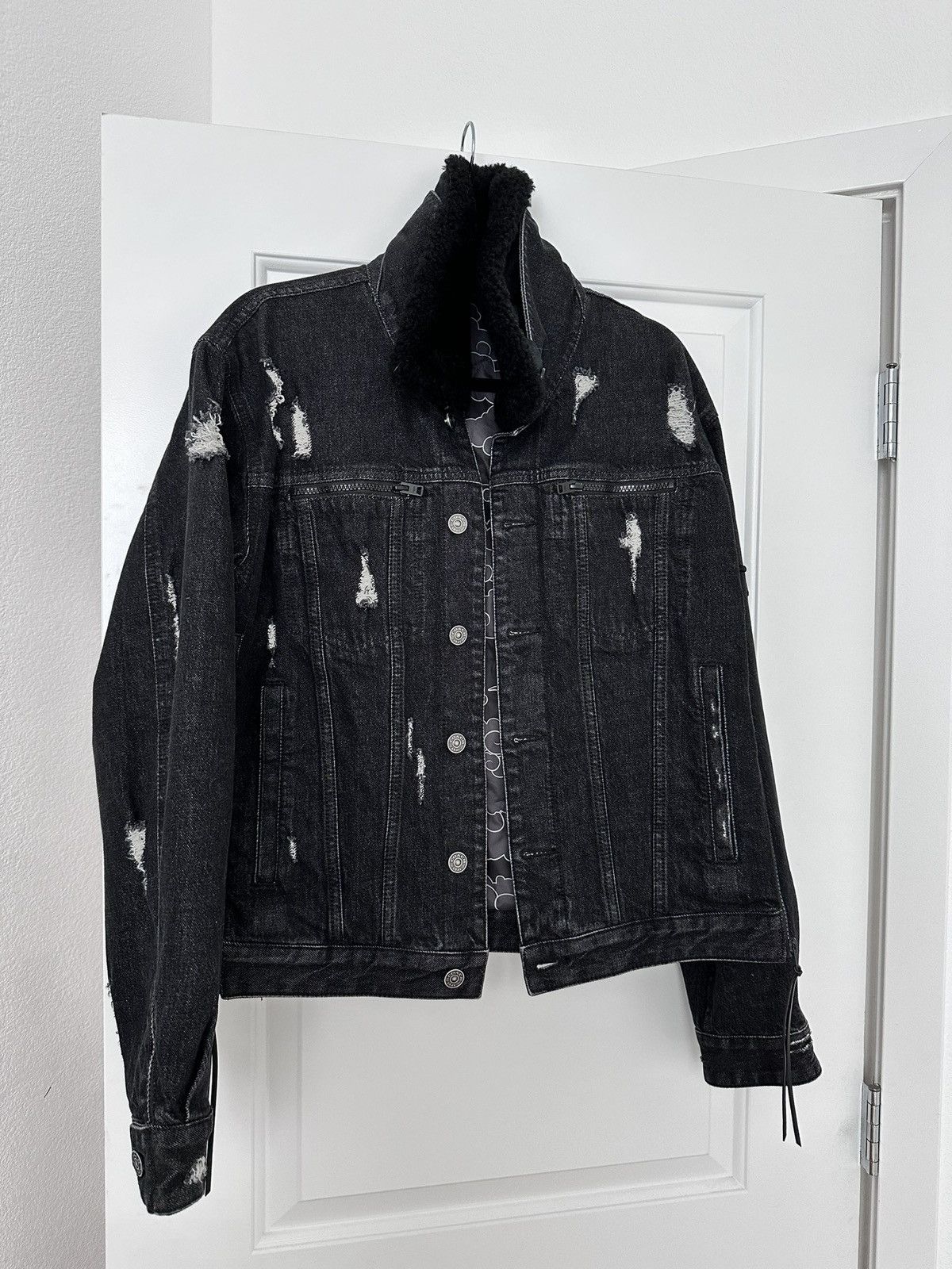 Coach × Denim Jacket Coach Black Denim Jacket x Michael B Jordan Naruto ...