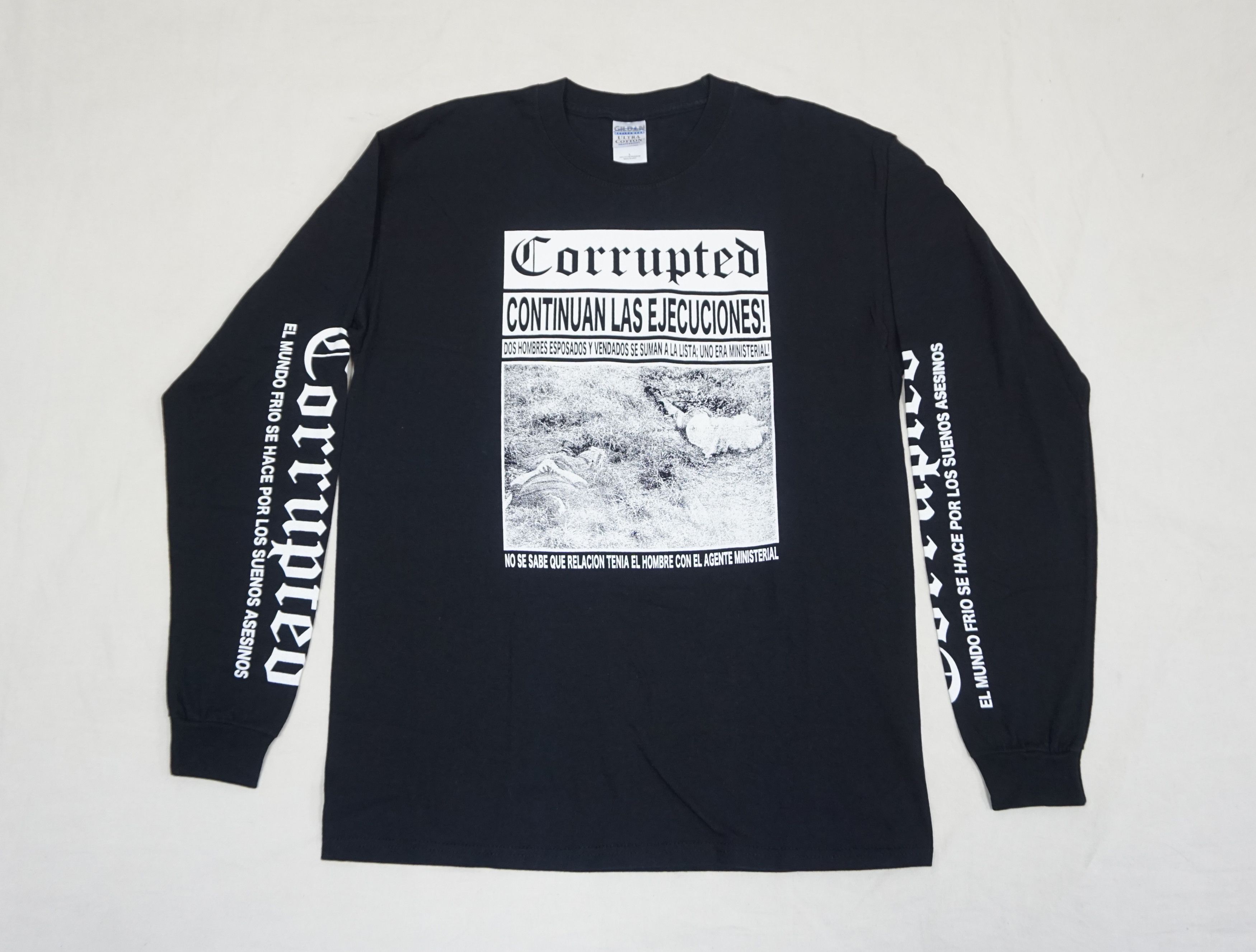 Vintage 00's Corrupted "Continuan Las Ejecuciones!" T-shirt | Grailed