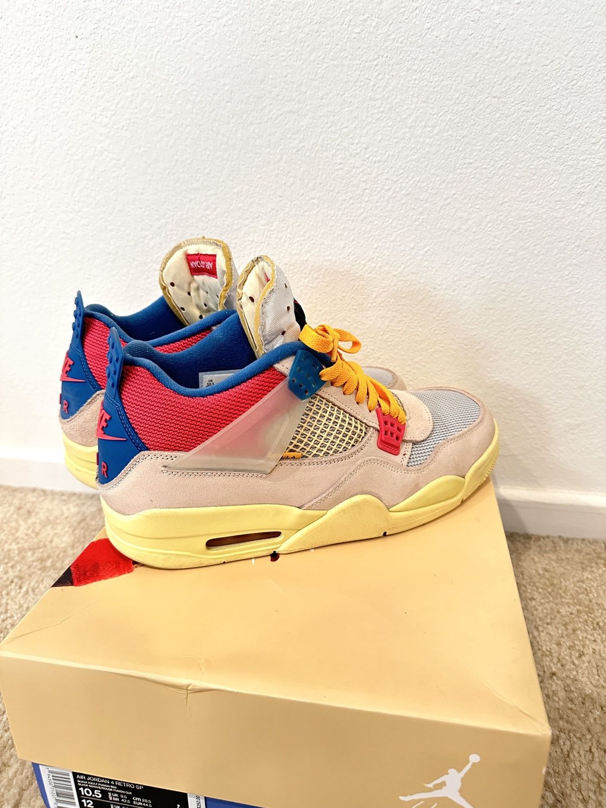 Jordan Brand × Nike × Union La Union LA x Jordan 4 Guava Ice 10.5 | Grailed