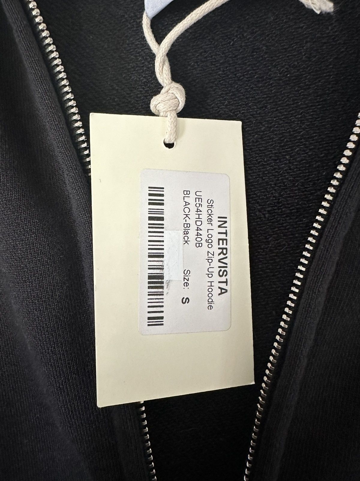 Vetements Vetements sticker logo zip-up hoodie | Grailed