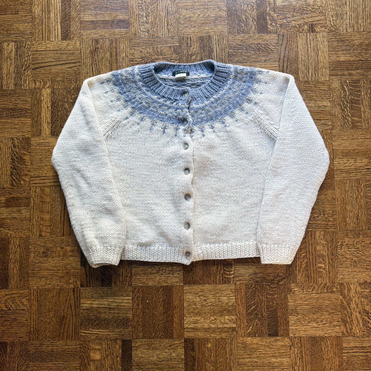J.Crew Vintage J. Crew Fair Isle Nordic Cardigan Sweater | Grailed
