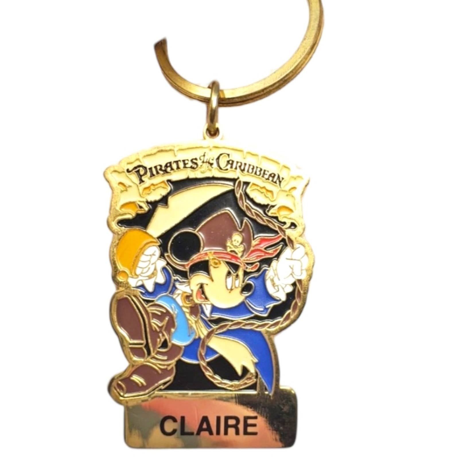 Disney Disneyland Pirates of the Caribbean Mickey CLAIRE Keychain | Grailed