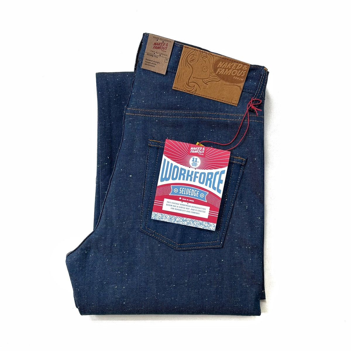 Naked & Famous NWT Naked & Famous Strong Guy Workforce Selvedge Denim ...