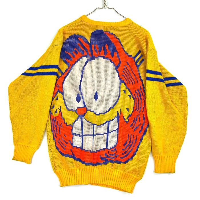 Vintage Vintage Garfield The Big Cat Knit Crewneck Sweater Medium ...