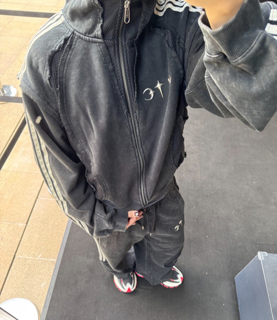 Adidas × Thug Club Adidas x Thug Club Teamgeist Hooded Zip Up | Grailed