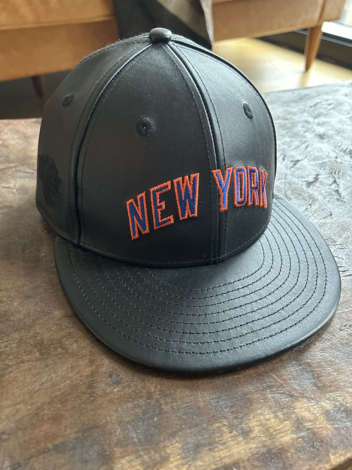 Kith Kith New Era New York Knicks Leather 9Fifty Snapback | Grailed